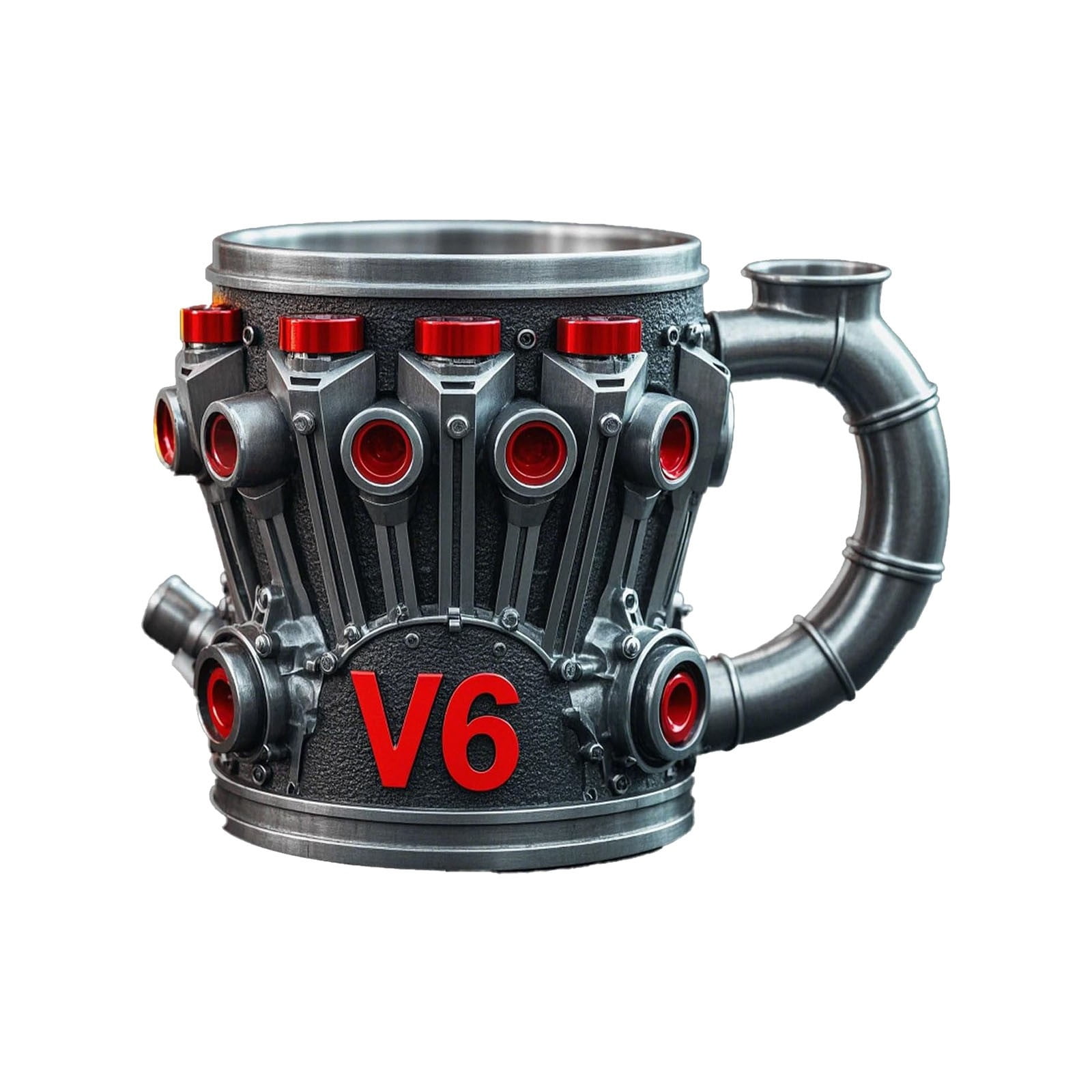 Engine Cup Decoration Mechanical Sense Mug Decoration V6 Art Cup ...