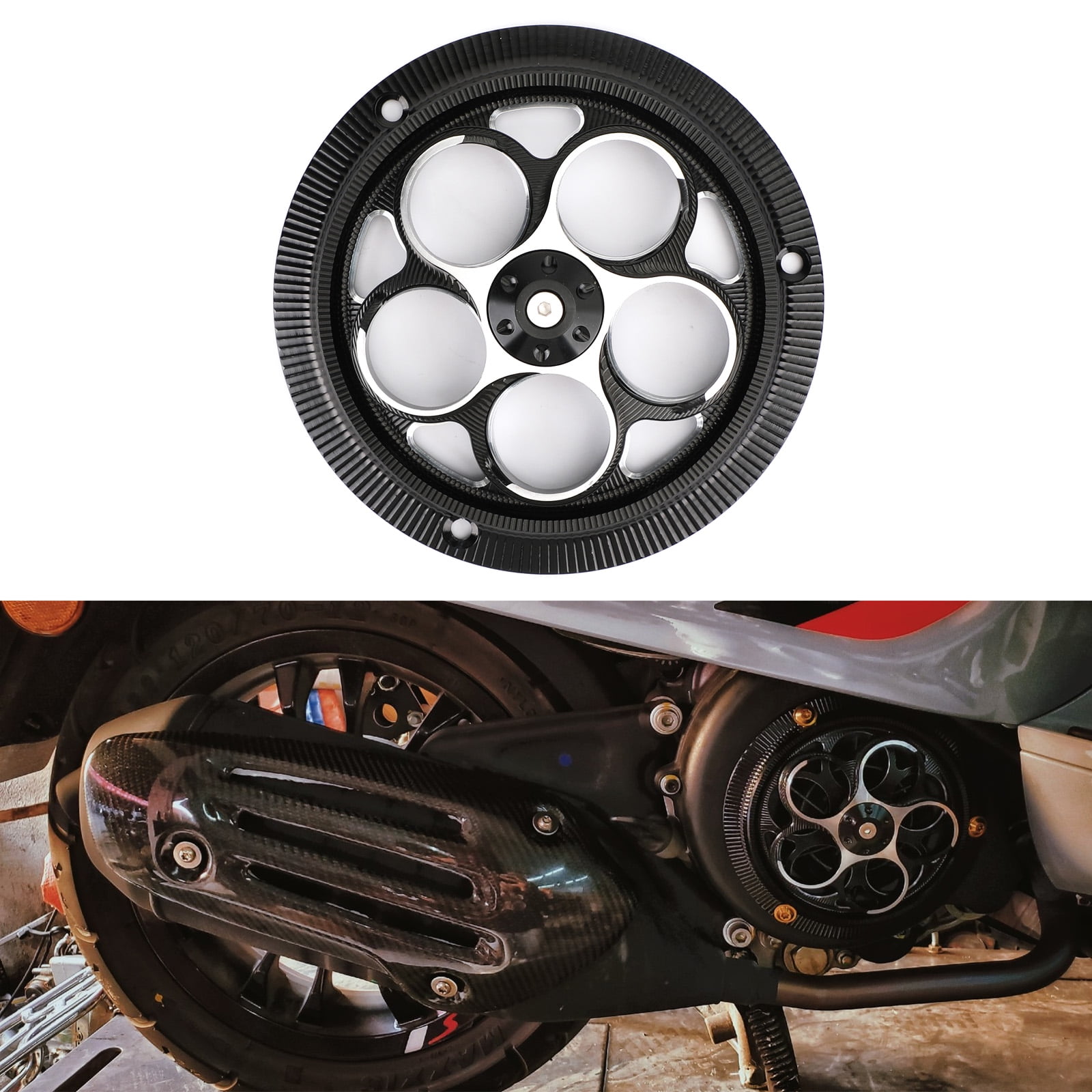 Engine Fan Cover Protector Guard For Vespa Sprint Primavera 125 150 ...