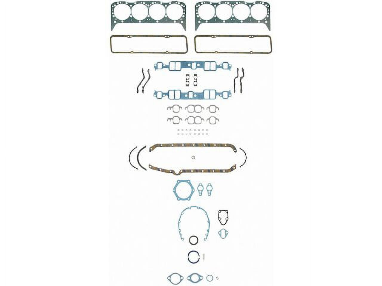 Engine Gasket Set - Compatible with 1967 - 1979 Chevy C10 Suburban 1968 1969 1970 1971 1972 1973 ...