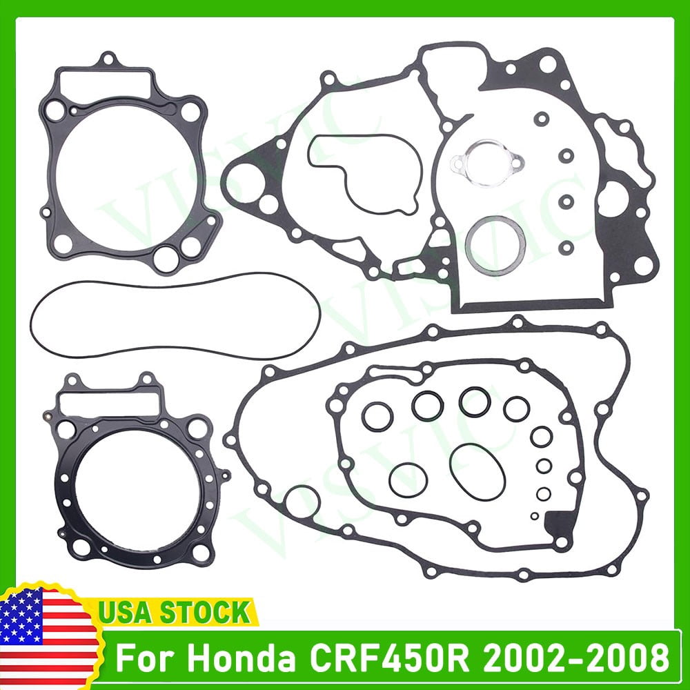 Engine Gasket Set For Honda CRF450R 2002-2008 Top & Bottom End Kit ...