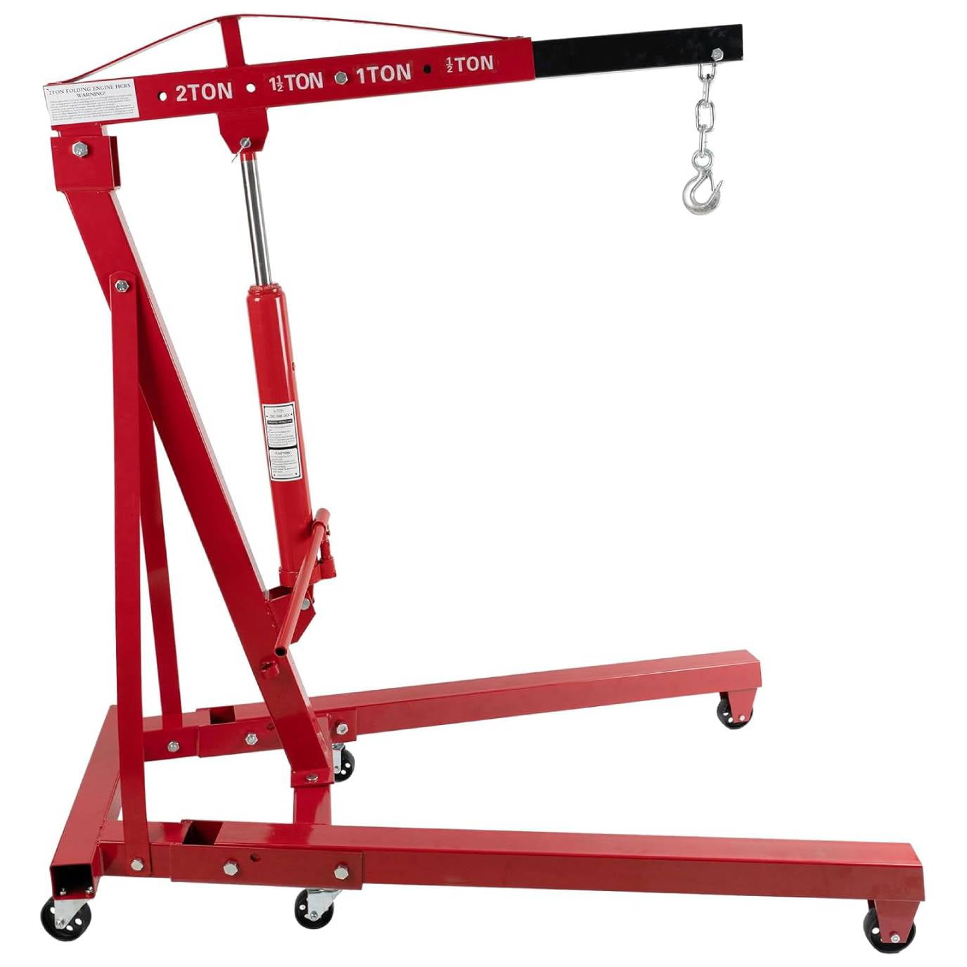 Engine Hoist, 2 Ton 4000 lbs Folding Hydraulic Engine Crane Lifter ...