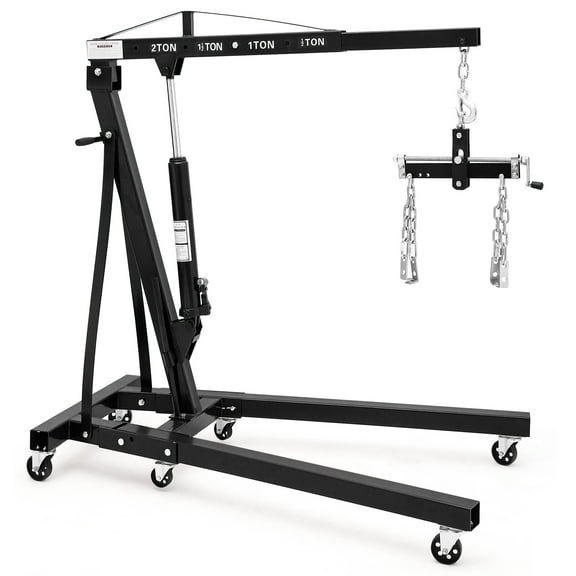 Cherry Picker Engine Hoist, 2 Ton 4400 LBS Heavy Duty Folding Folding ...