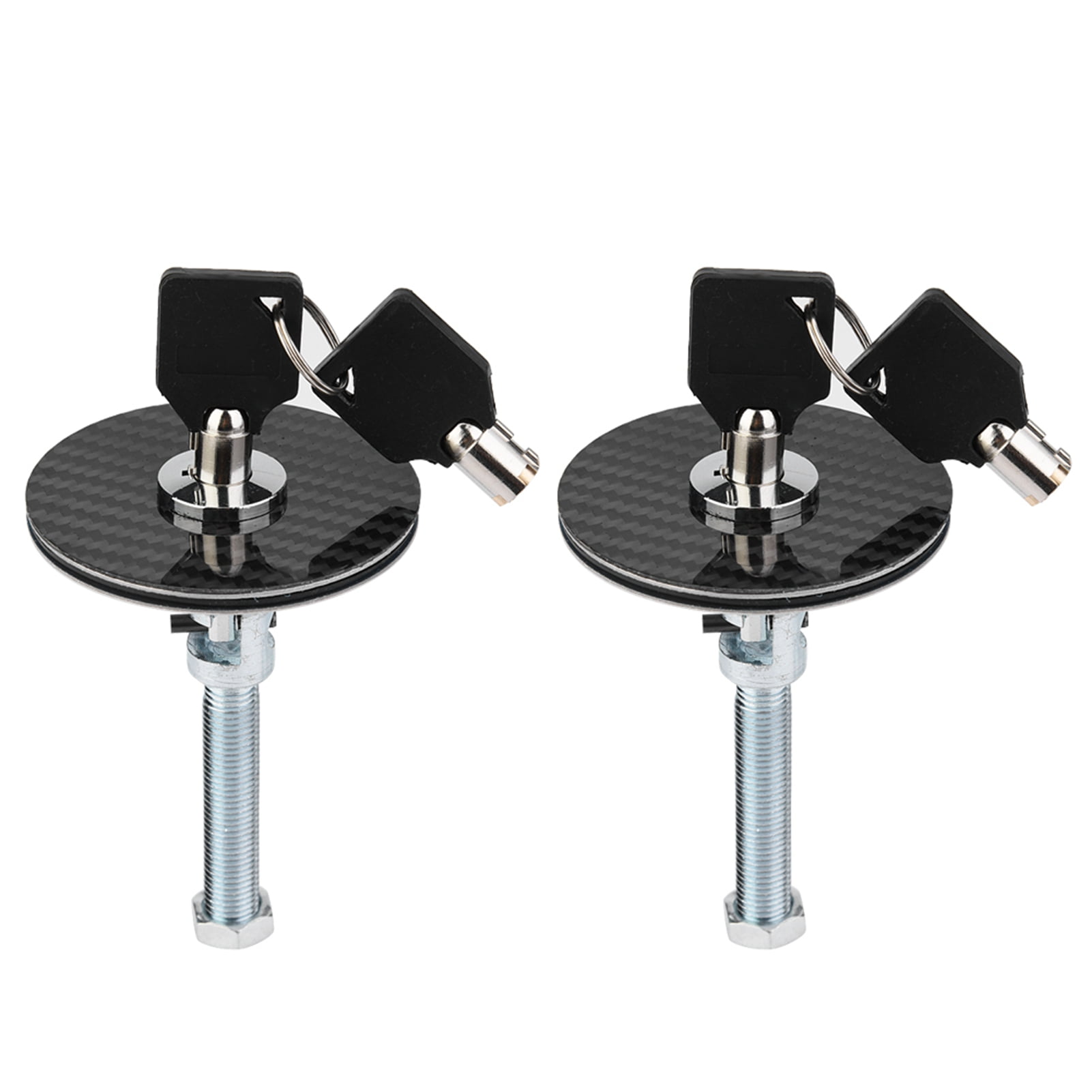 Engine Hood Cover Lock Key Pin Kit, High Strength Aluminum Alloy Carbon ...