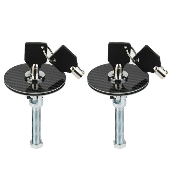 Engine Hood Cover Lock Key Pin Kit, High Strength Aluminum Alloy Carbon ...