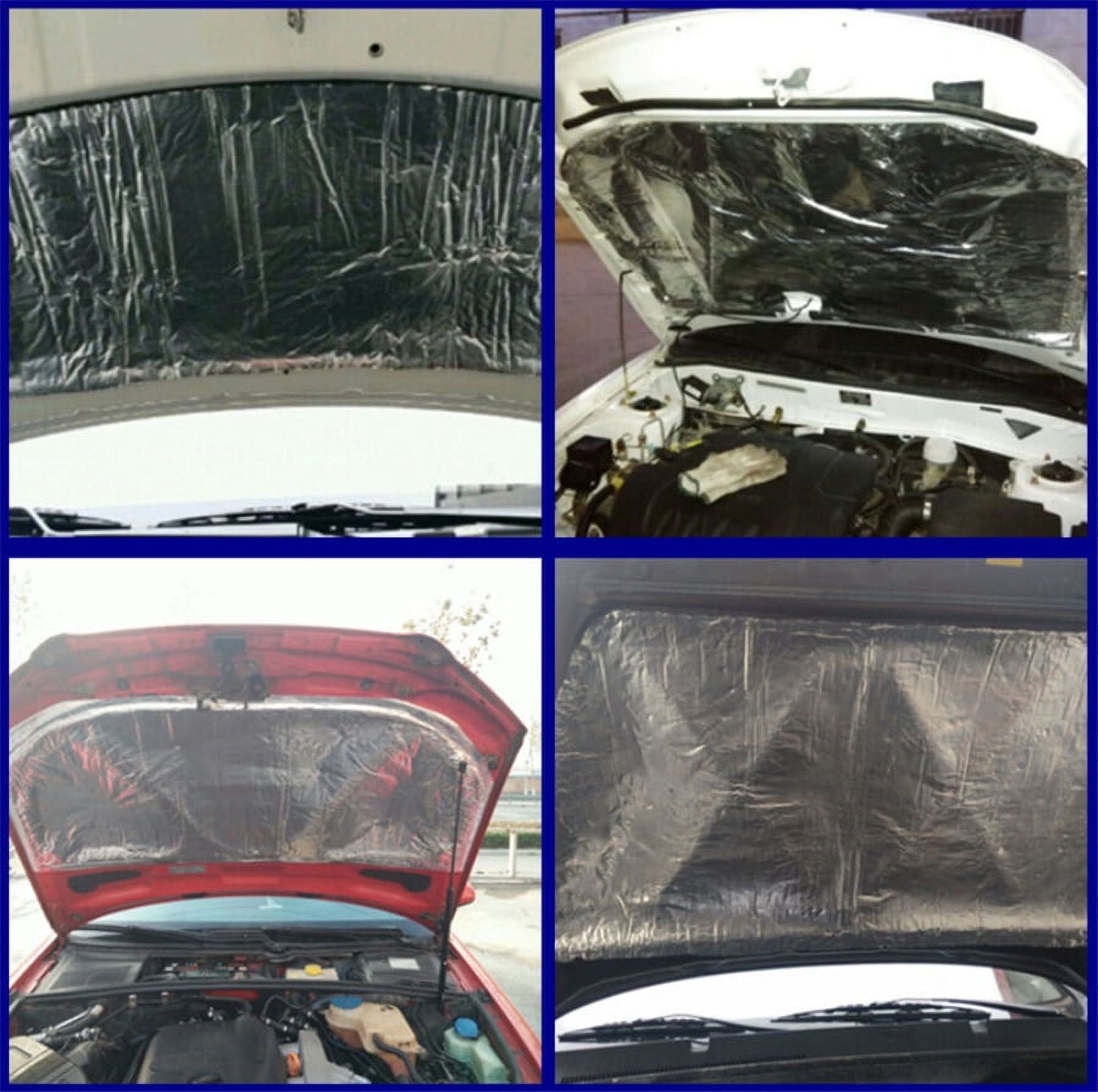 Engine Hood Noise Insulation Pad Heat Shield Sheet Mat Cotton 1*1.4m 55 ...