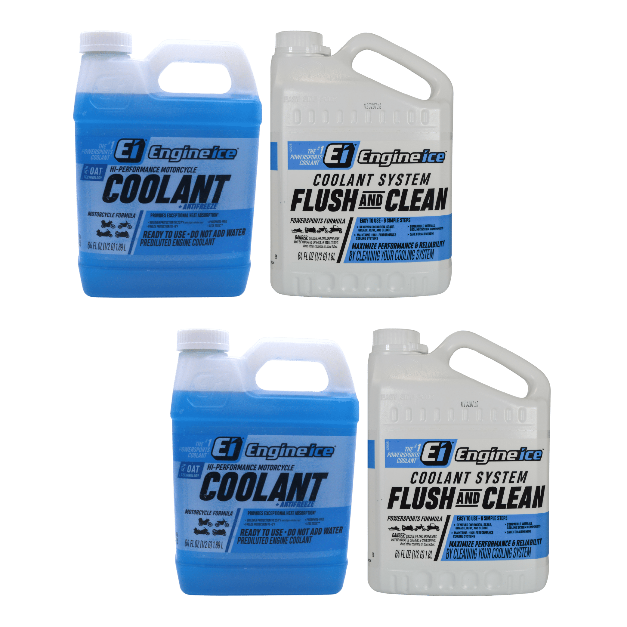 Engine Ice High Performance Coolant (0.5 gal) + Coolant System Flush ...