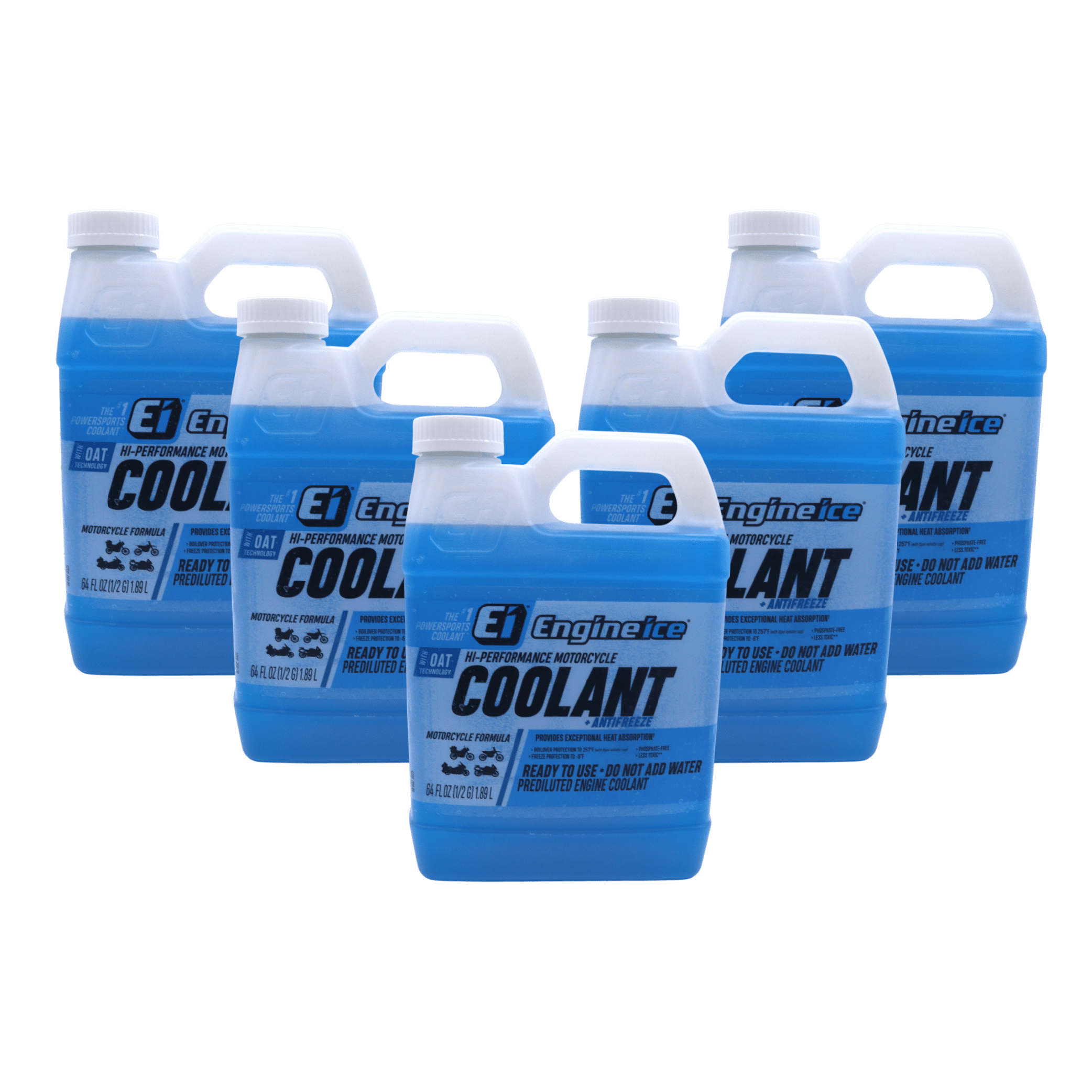 Engine Ice Hi-Performance Coolant, Non-Toxic, 1/2 Gallon, Pack of 5 ...