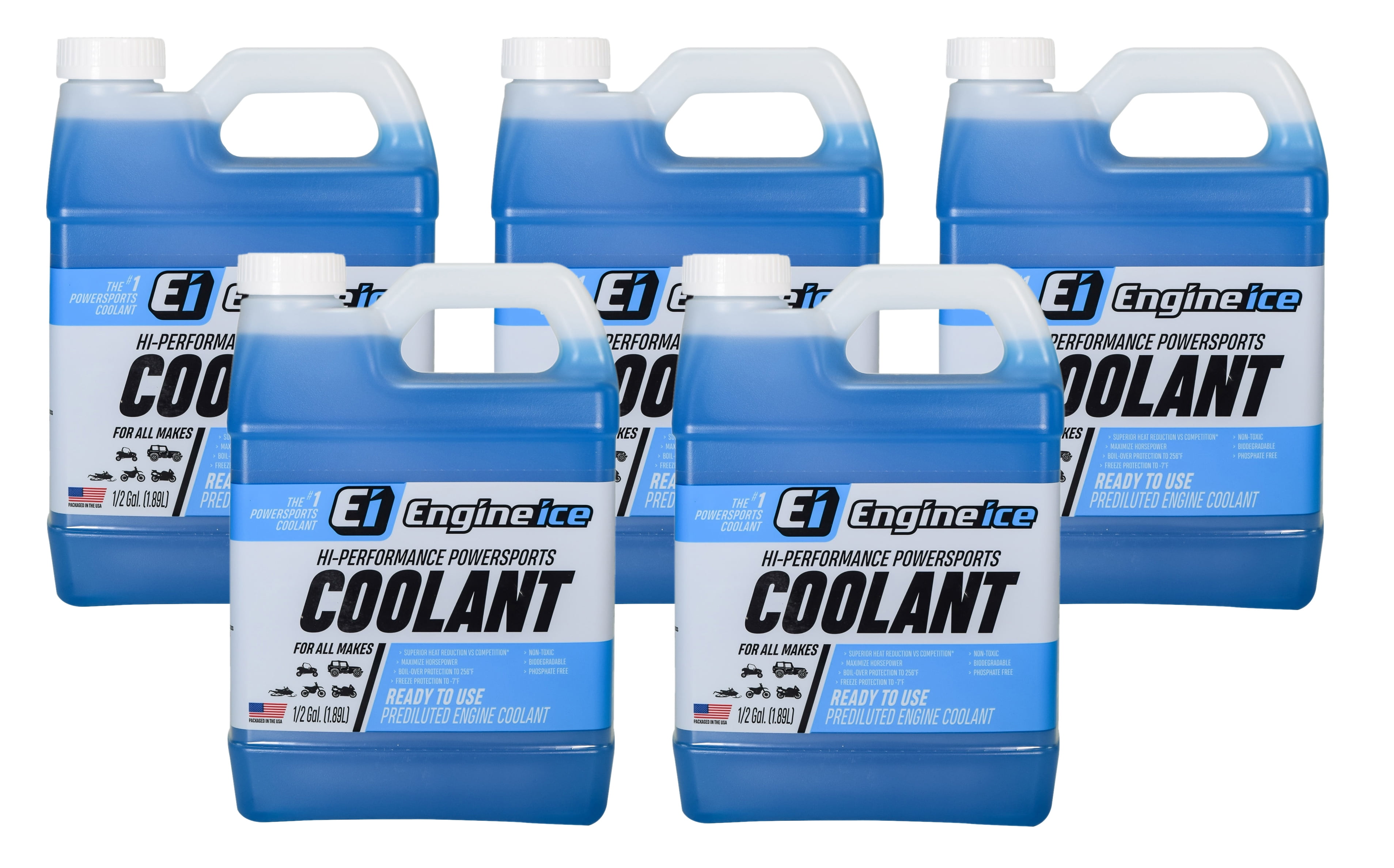 Engine Ice Hi-Performance Coolant, Non-Toxic, 1/2 Gallon, Pack of 5 ...