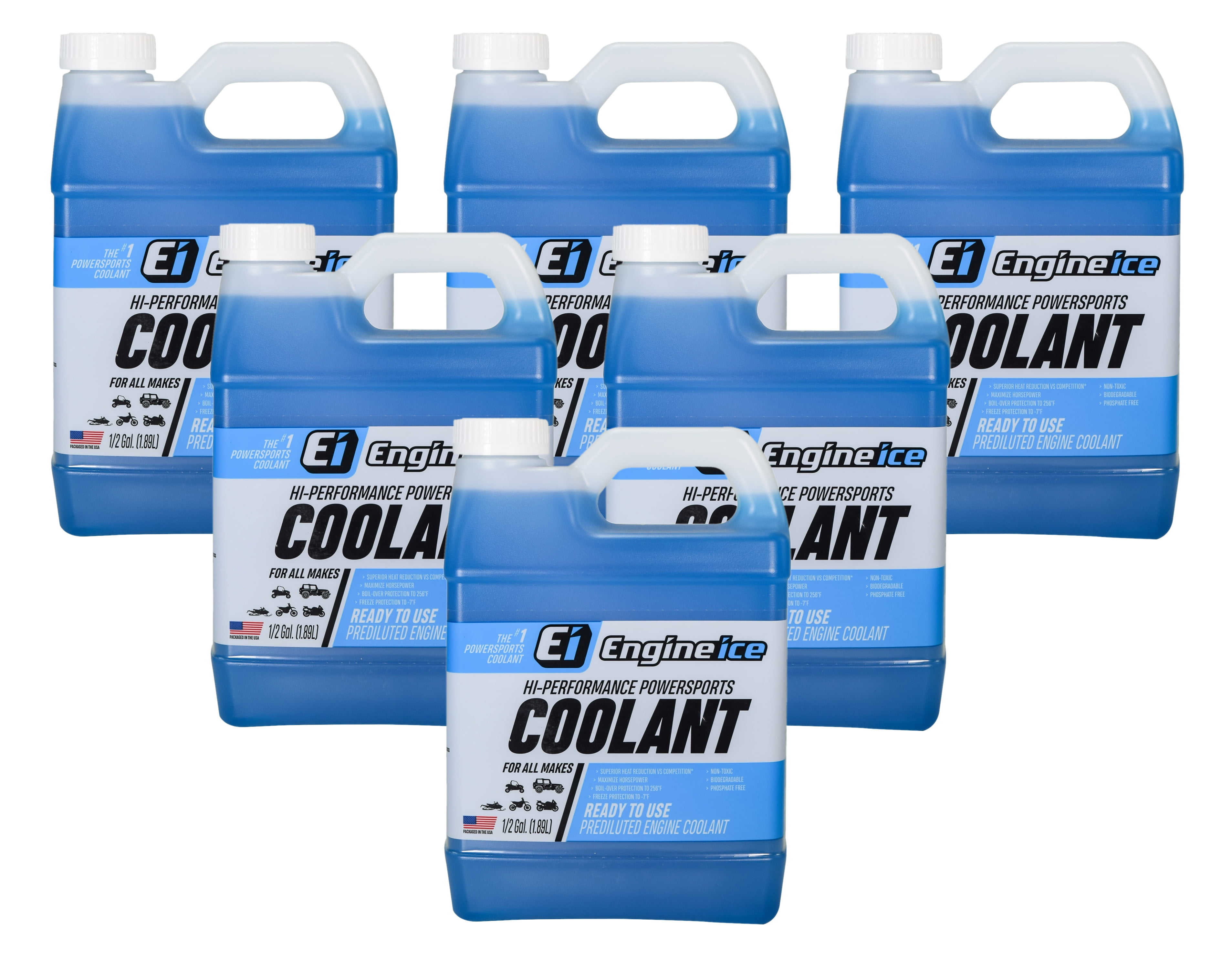 Engine Ice High Performance Coolant, 0.5 Gallon, Ready-to-Use, 6 Pack ...