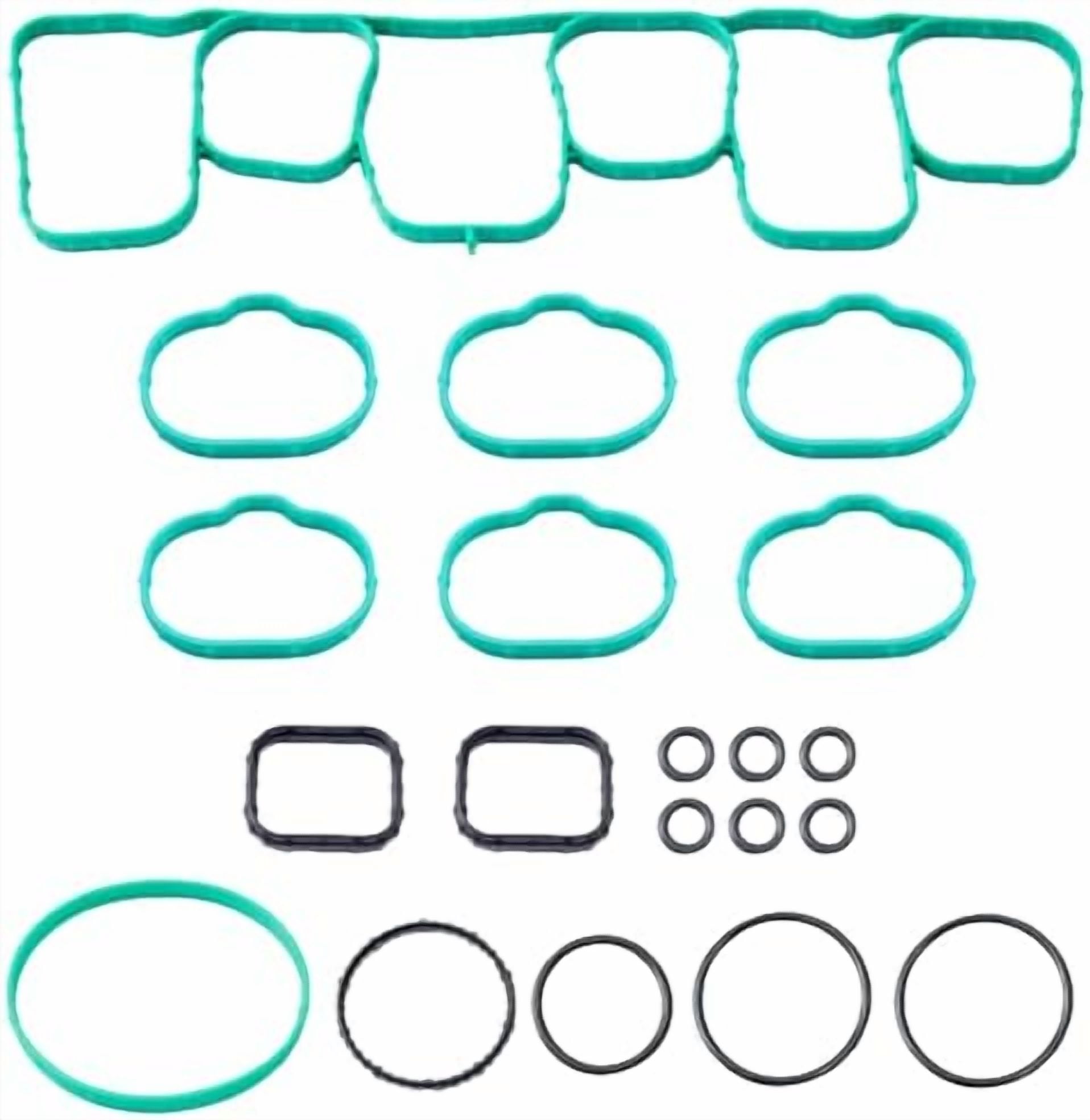 Engine Intake Manifold Gasket Set Compatible with Ford Lincoln Vehicle ...