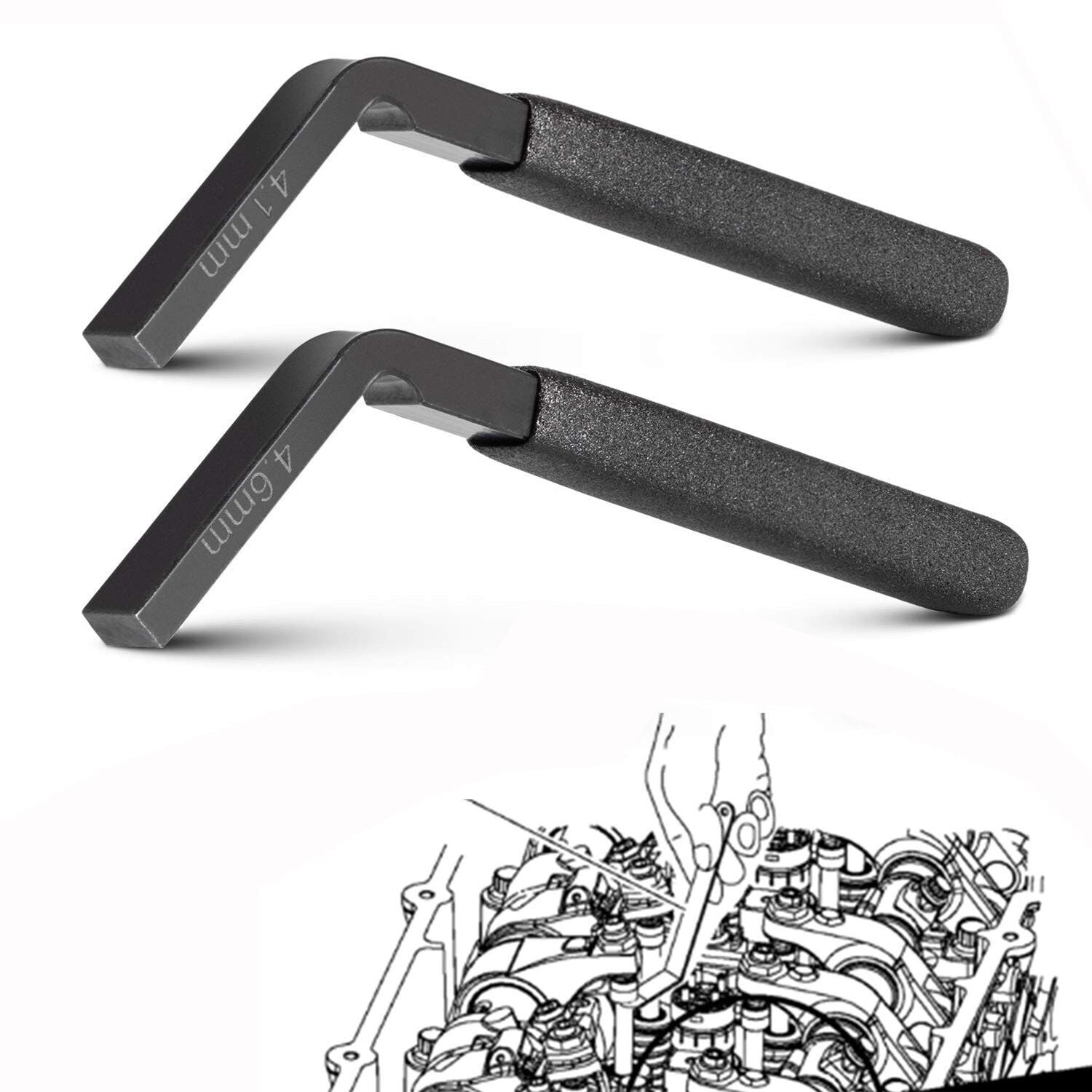 Engine Jake Brake Adjustment Tool 4.6mm + 4.1mm for Detroit Diesel DD13 ...