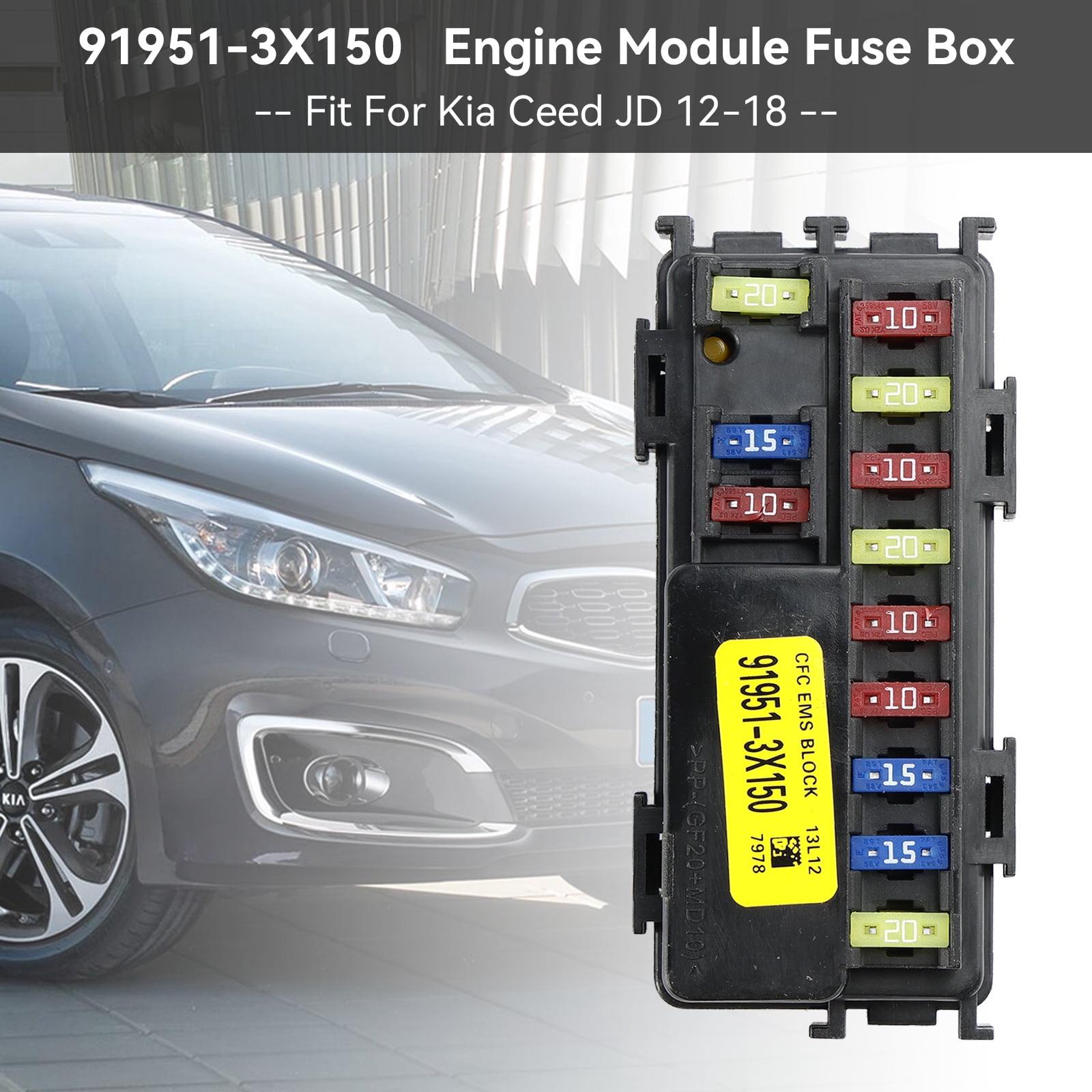 Engine Module Fuse Box 91951-3X150 Fit For Kia Ceed JD 2012-2018 ...