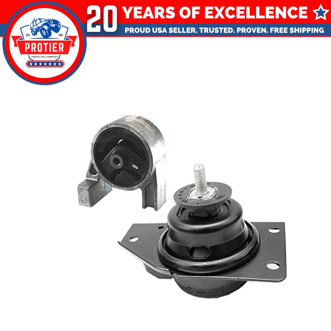 Engine Motor Mount 2PCS Set for 2006-2011 Hyundai Accent 1.6L / EM-9324 ...