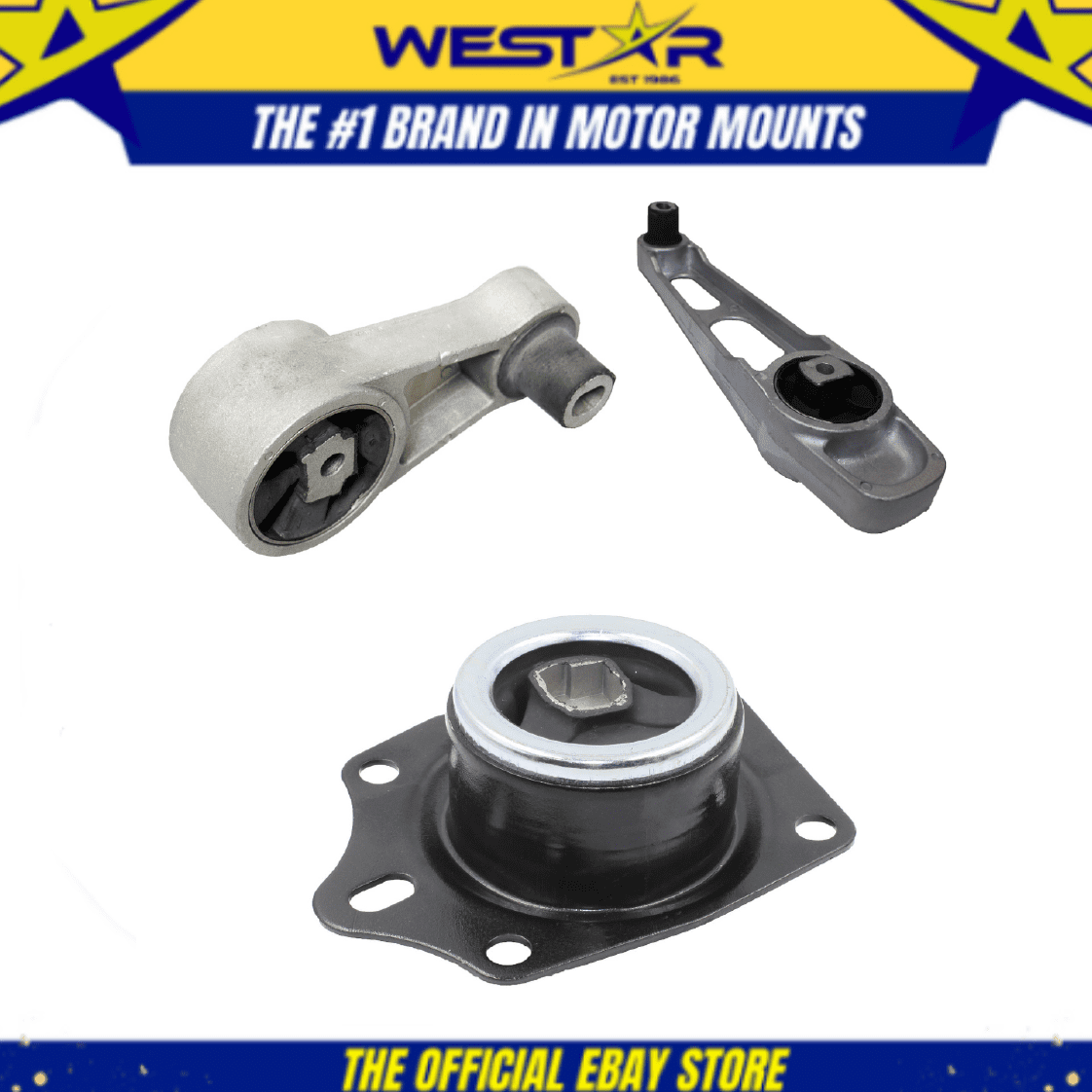 Engine Motor Mount 3PCS Fit 01-07 Chrysler PT Cruiser 2.4L Manual w/o ...