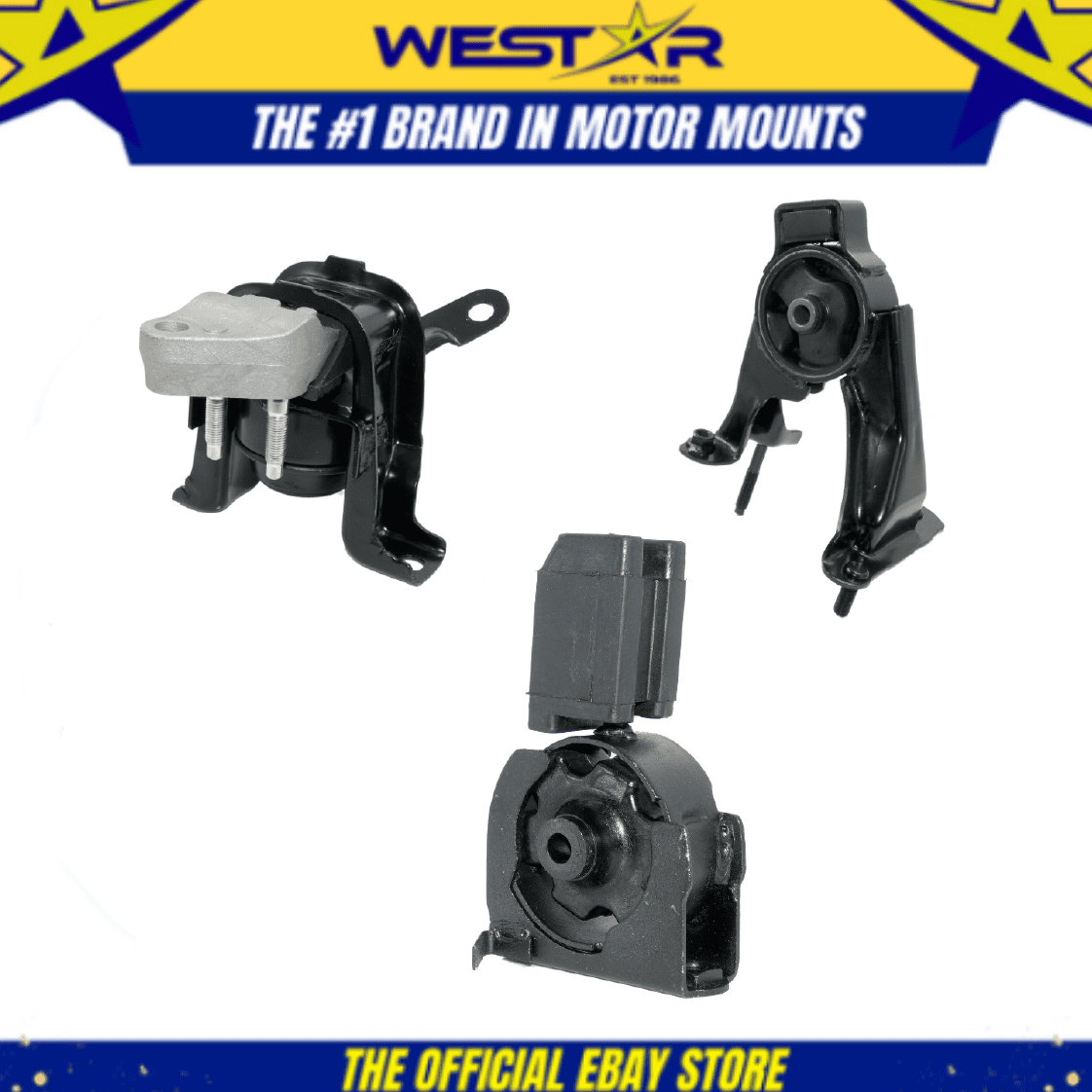 Engine Motor Mount Set 3PCS for 03 - 08 Toyota Corolla/Matrix, Pontiac ...