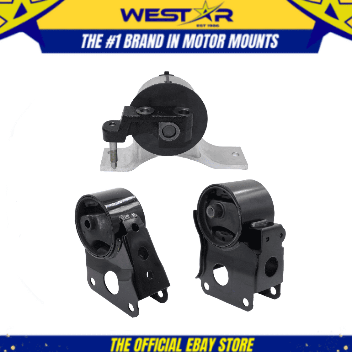 Engine Motor Mount Set 3PCS for 2002 - 2006 Nissan Altima 2.5L for ...