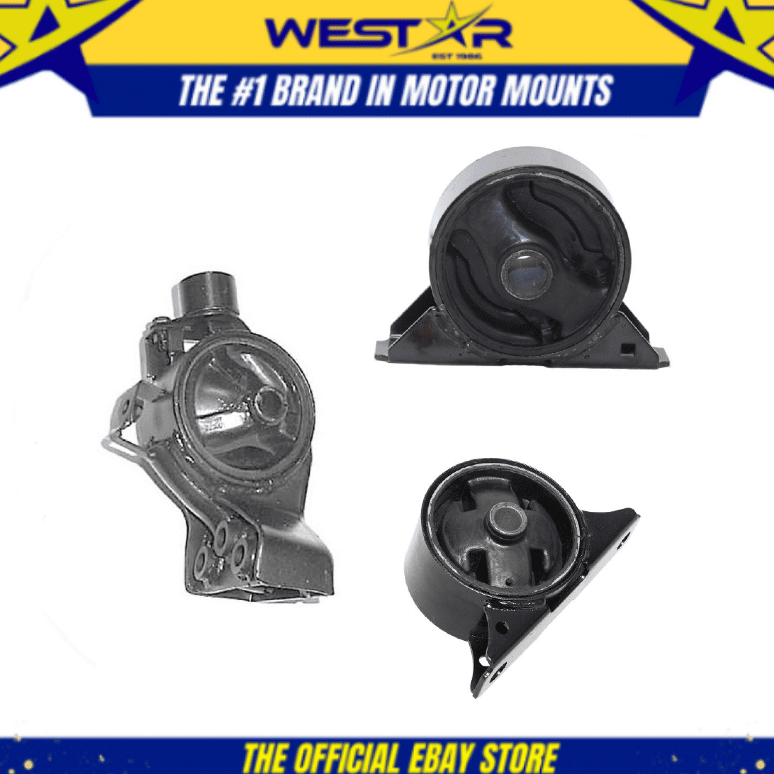 Engine Motor Mount Set for 1997-2002 Mitsubishi Mirage 1.8L for Manual ...