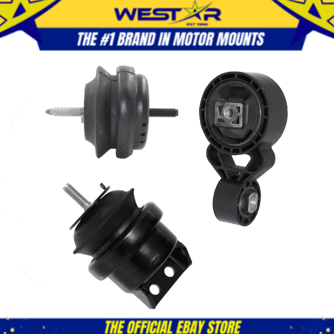 Engine Motor Mount Set for 2004-2007 Ford Taurus 3.0L OHV(Vin U or 2 ...