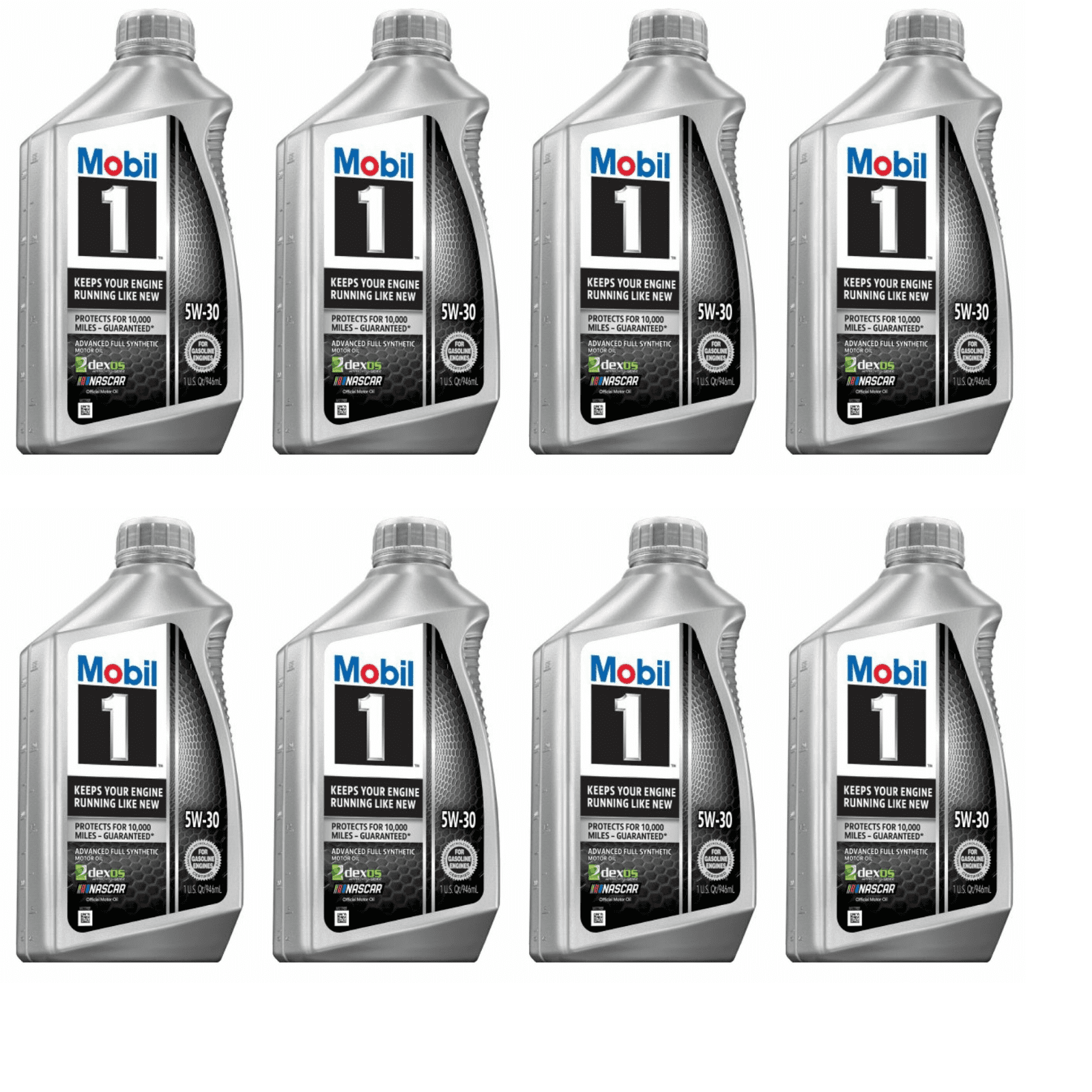 Engine Motor Oil MOBIL 1 124315 Advanced Full Synthetic SAE 5W-30 Pack ...