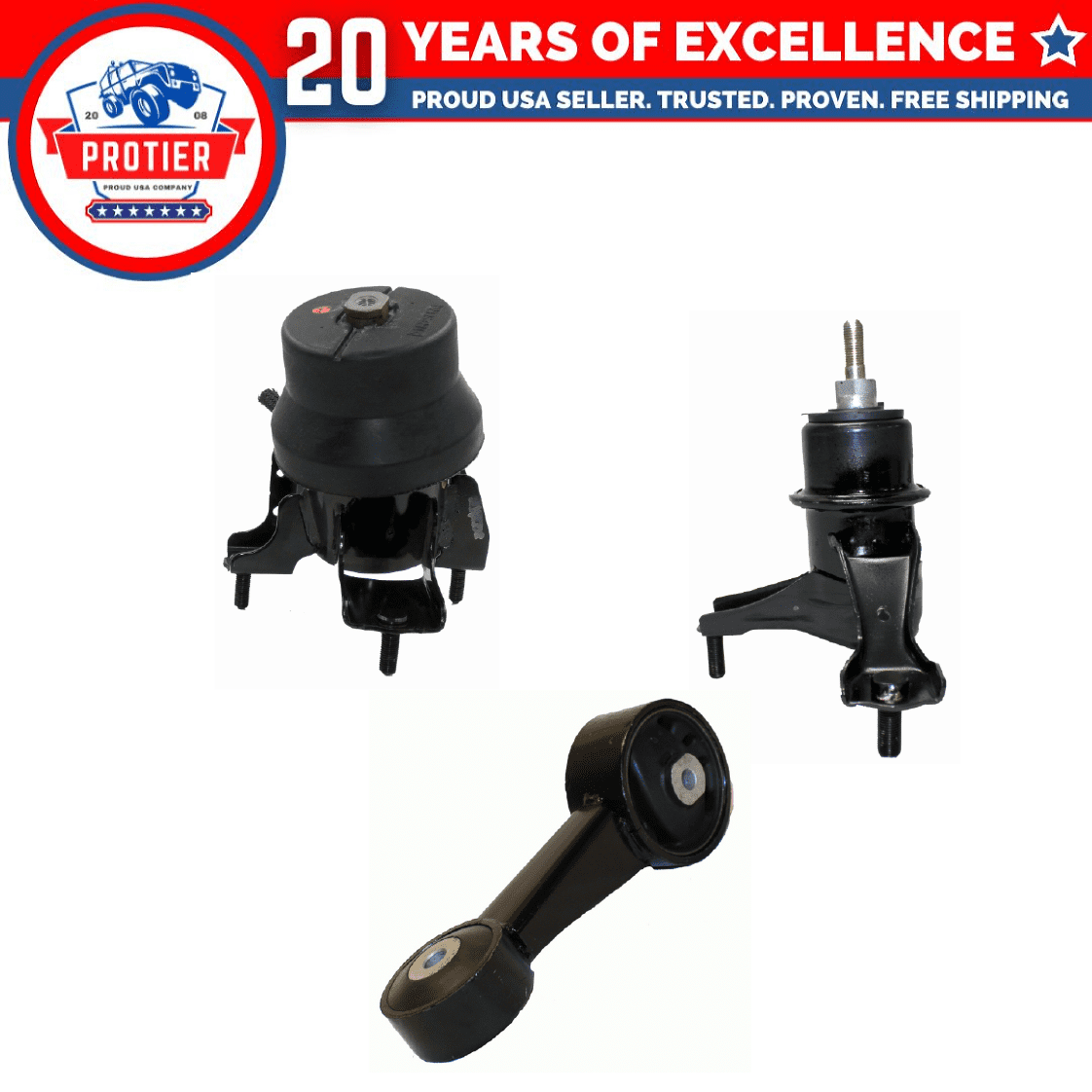 Engine Motor & Torque Strut Mount 3PCS Set Fit 2008-2012 Toyota Avalon ...