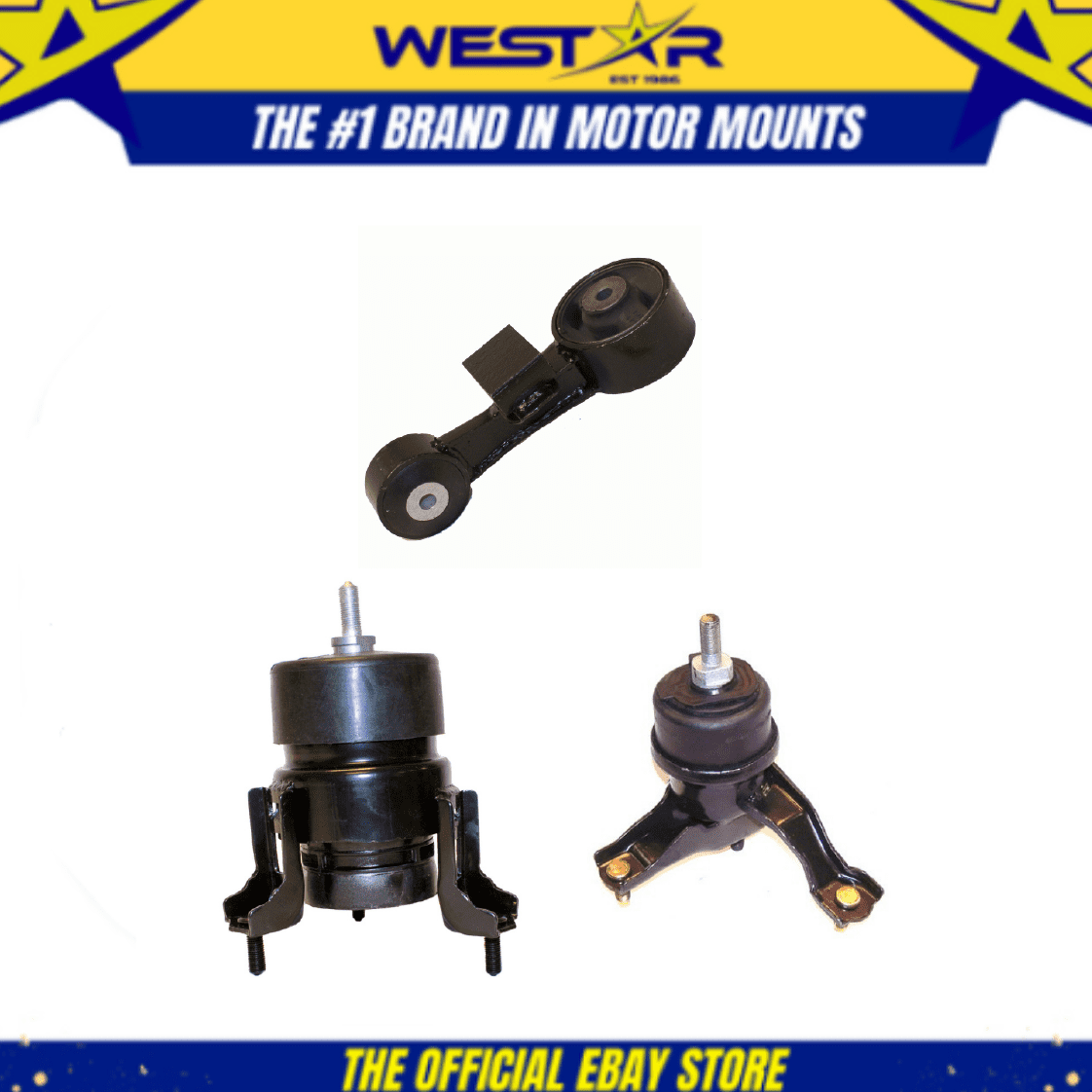 Engine Motor & Torque Strut Mount 3PCS Set Fit 2009-2013 Toyota ...