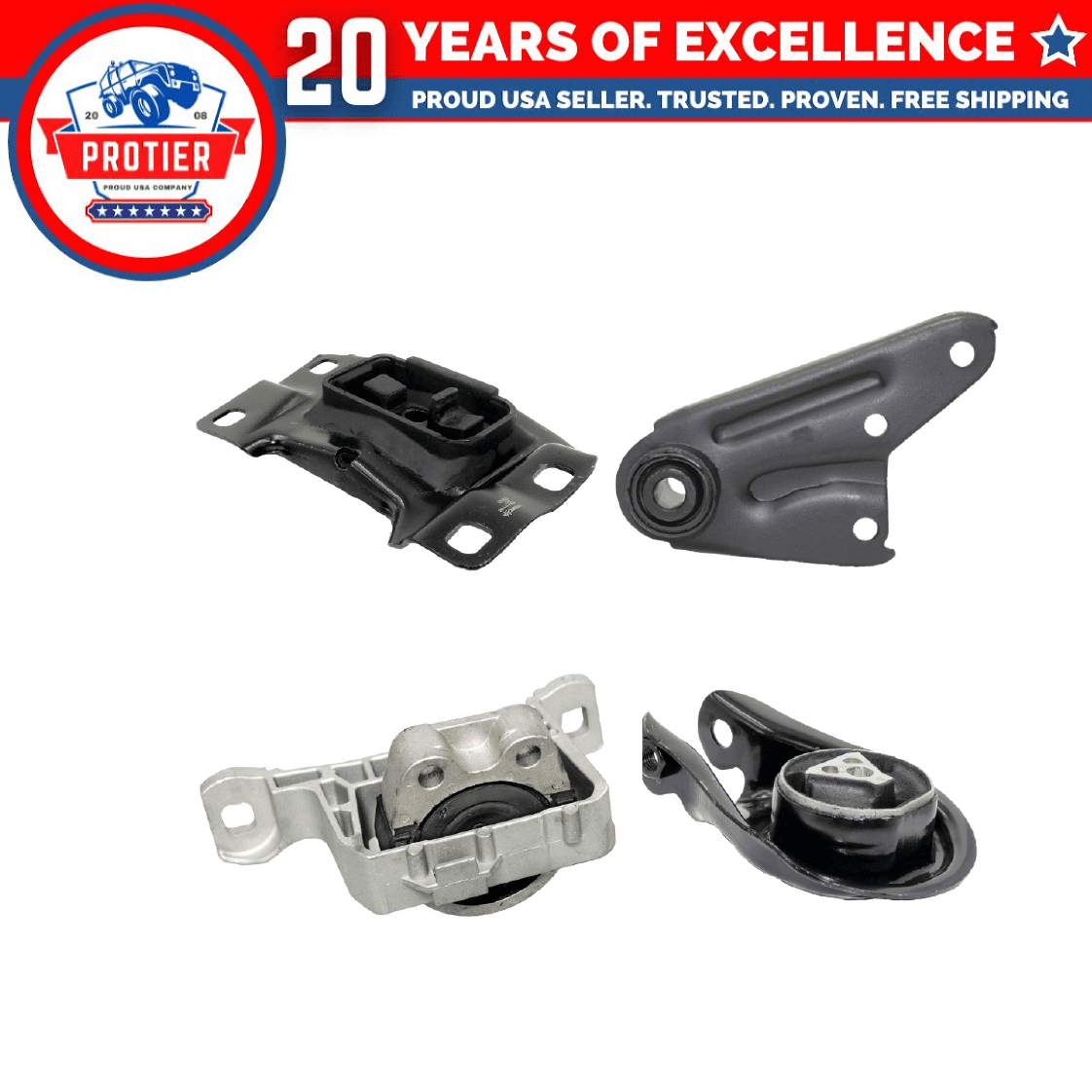 Engine Motor & Torque Strut & Trans Mount 4PCS Set Fit 2004-2009 Mazda ...