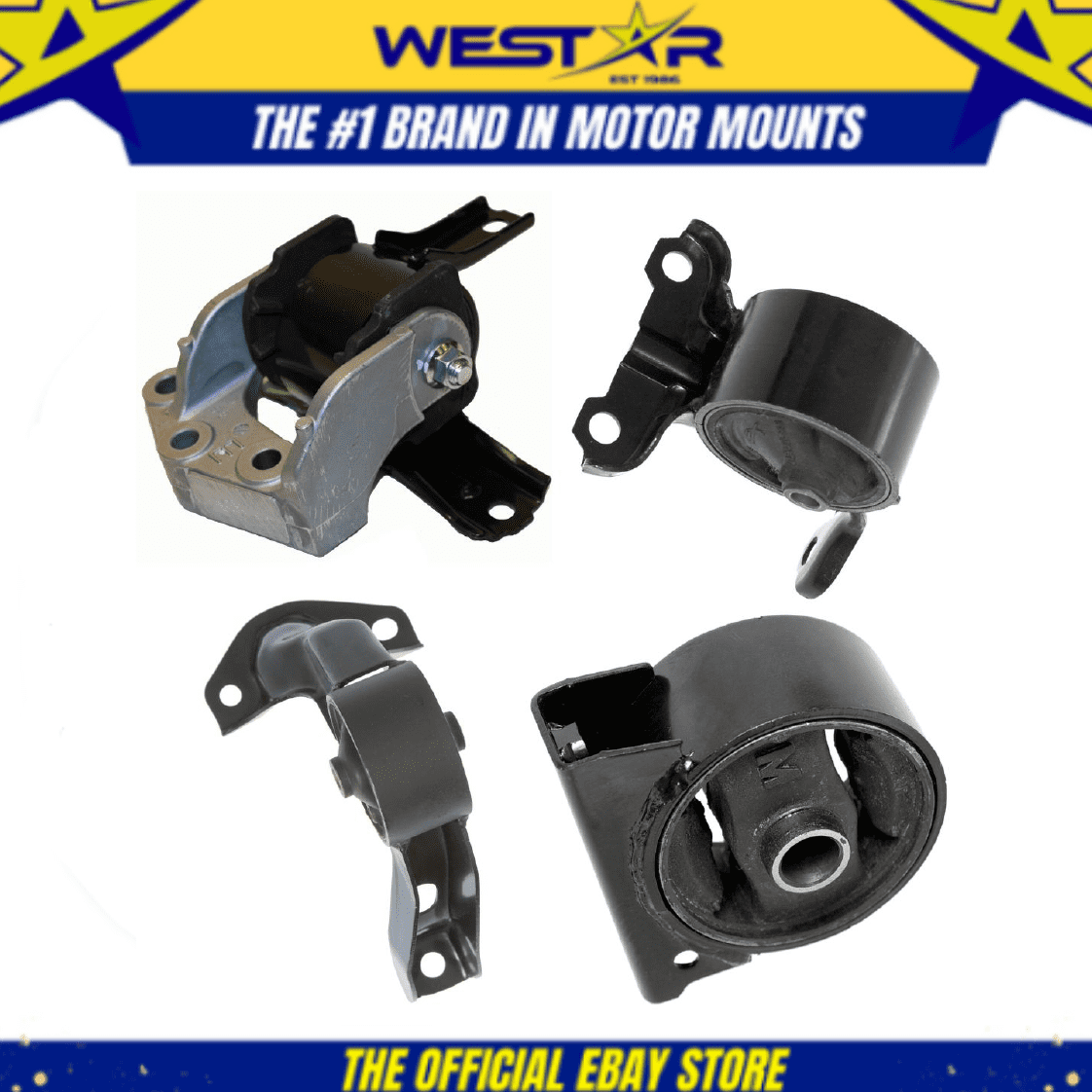 Engine Motor & Trans Mount 4PCS Fit 07-13 Mitsubishi Outlander 3.0L FWD ...