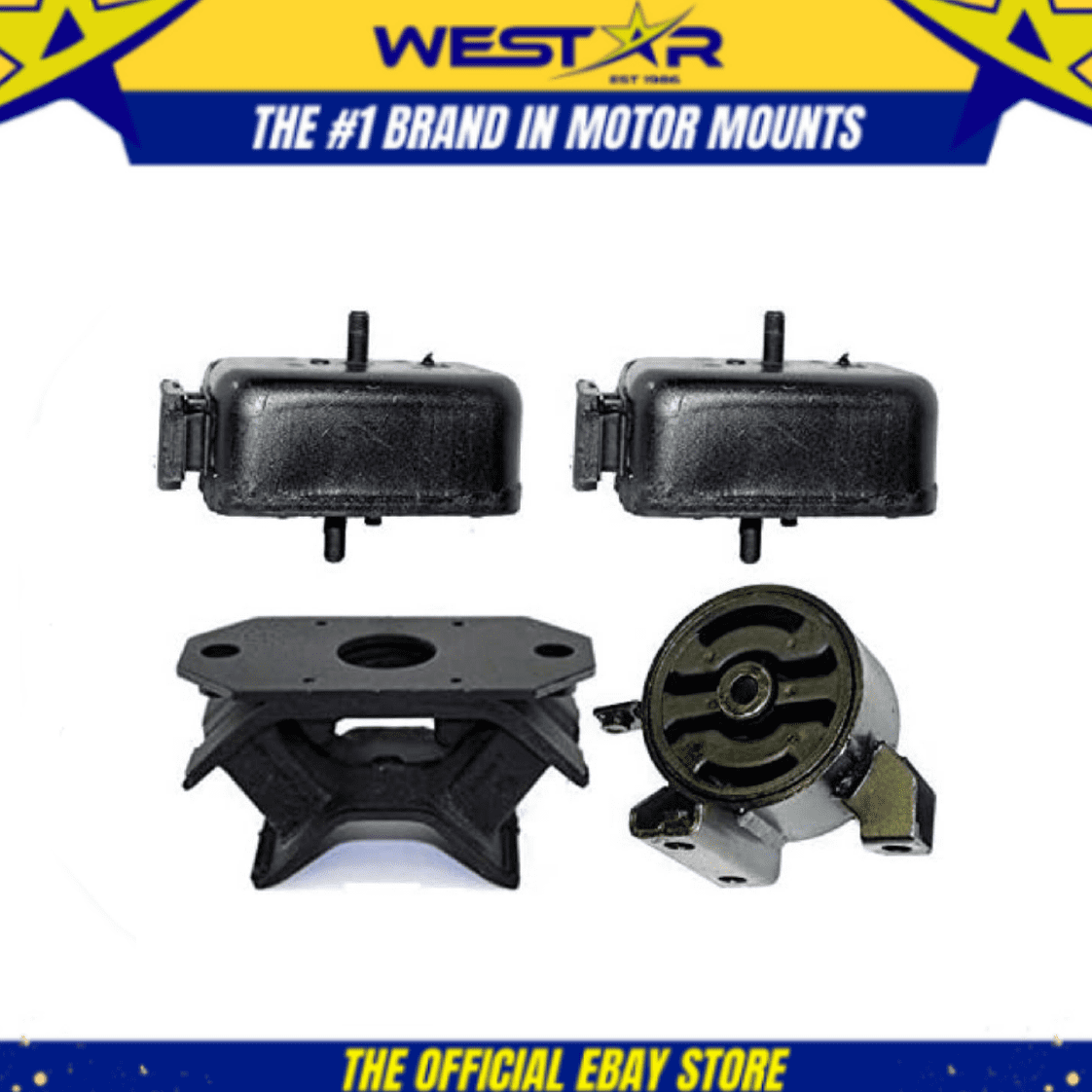 Engine Motor & Trans Mount Set 3PCS for 1990-1997 Geo Tracker 1.6L ...