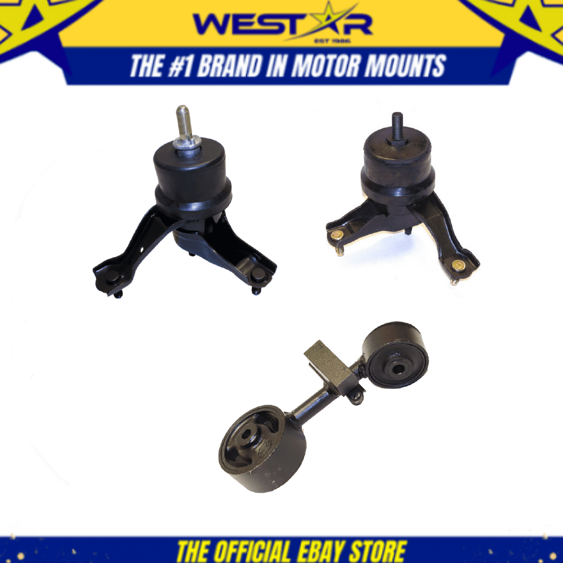 Engine Motor & Trans Mount Set 3PCS for 2001 - 2003 Toyota Highlander 3 ...