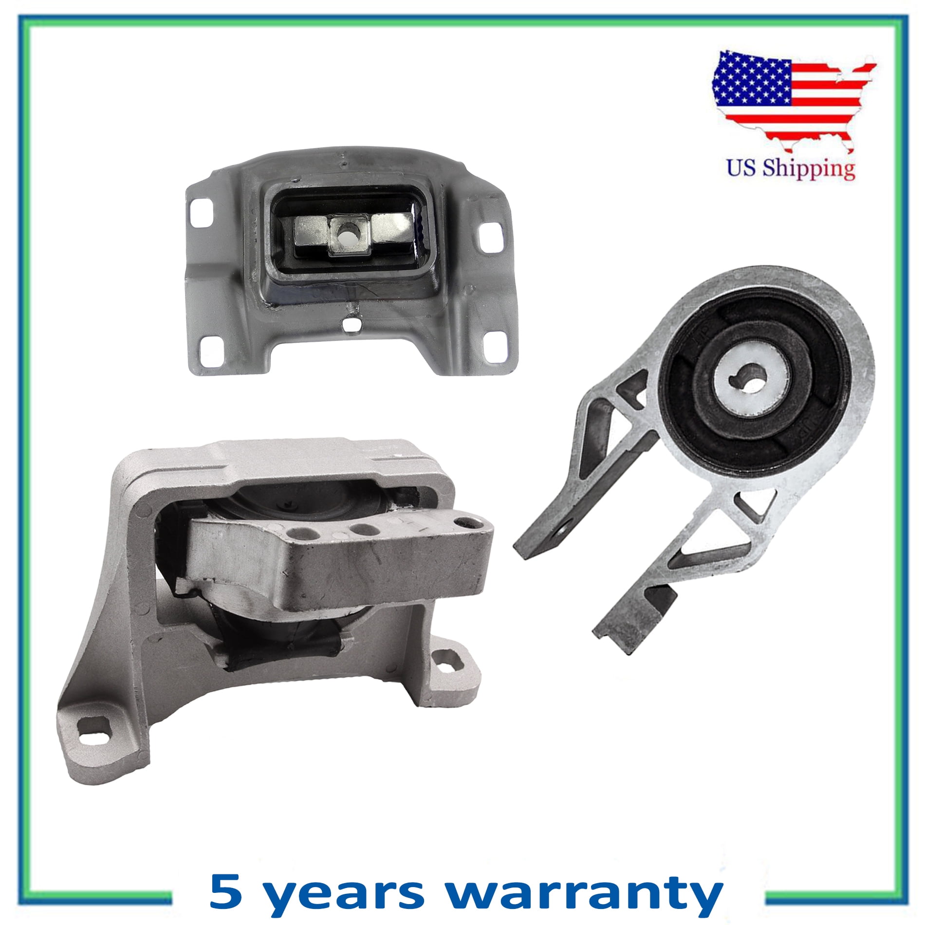 Engine Mount Set Fits select: 2013-2017 FORD FOCUS SE - Walmart.com