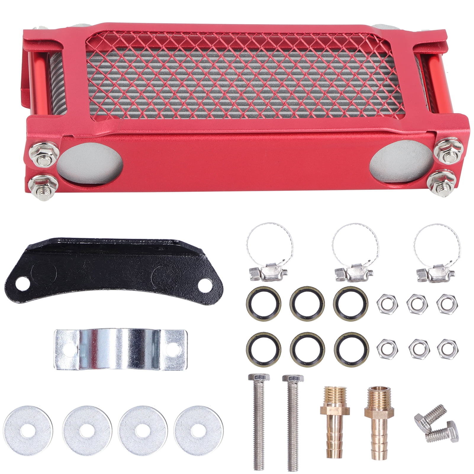 Engine Oil Cooler Kit Radiator Universal for 100CC‑250CC Motorcycle ...