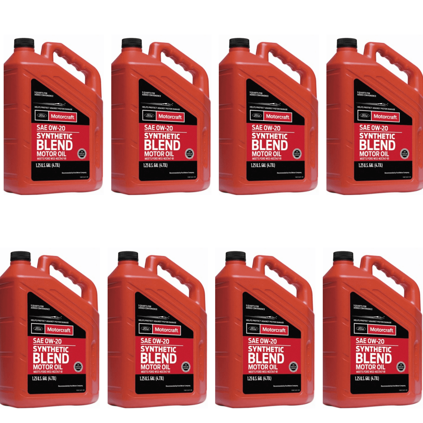 Engine Oil FORD MOTORCRAFT XO0W205Q3SP Premium Synthetic Blend SAE 0W ...