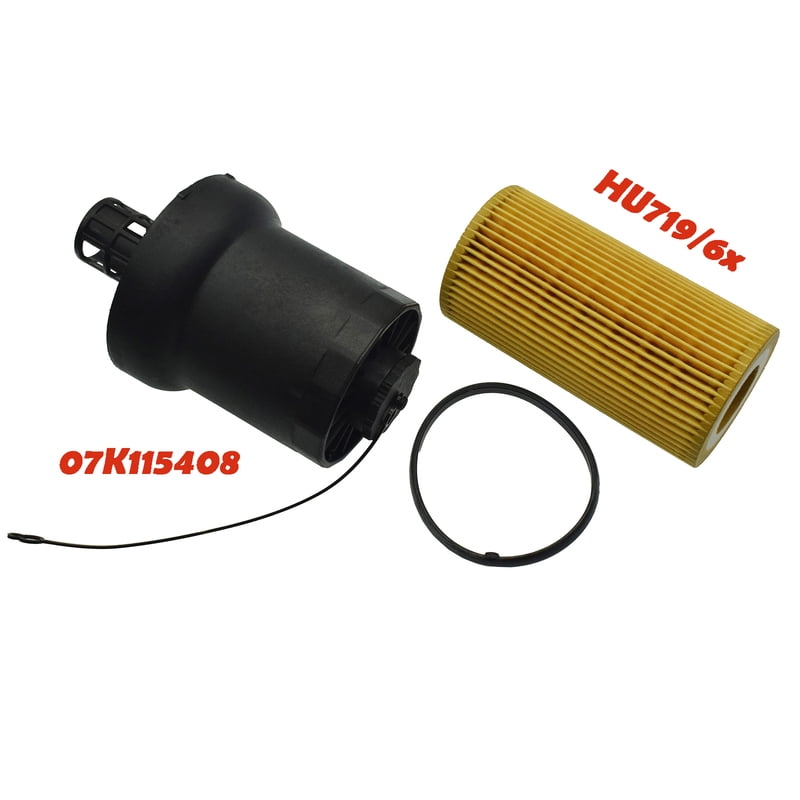 Engine Oil Filter Housing Cover and Oil Filter For VW 2.5L Jetta Beetle ...