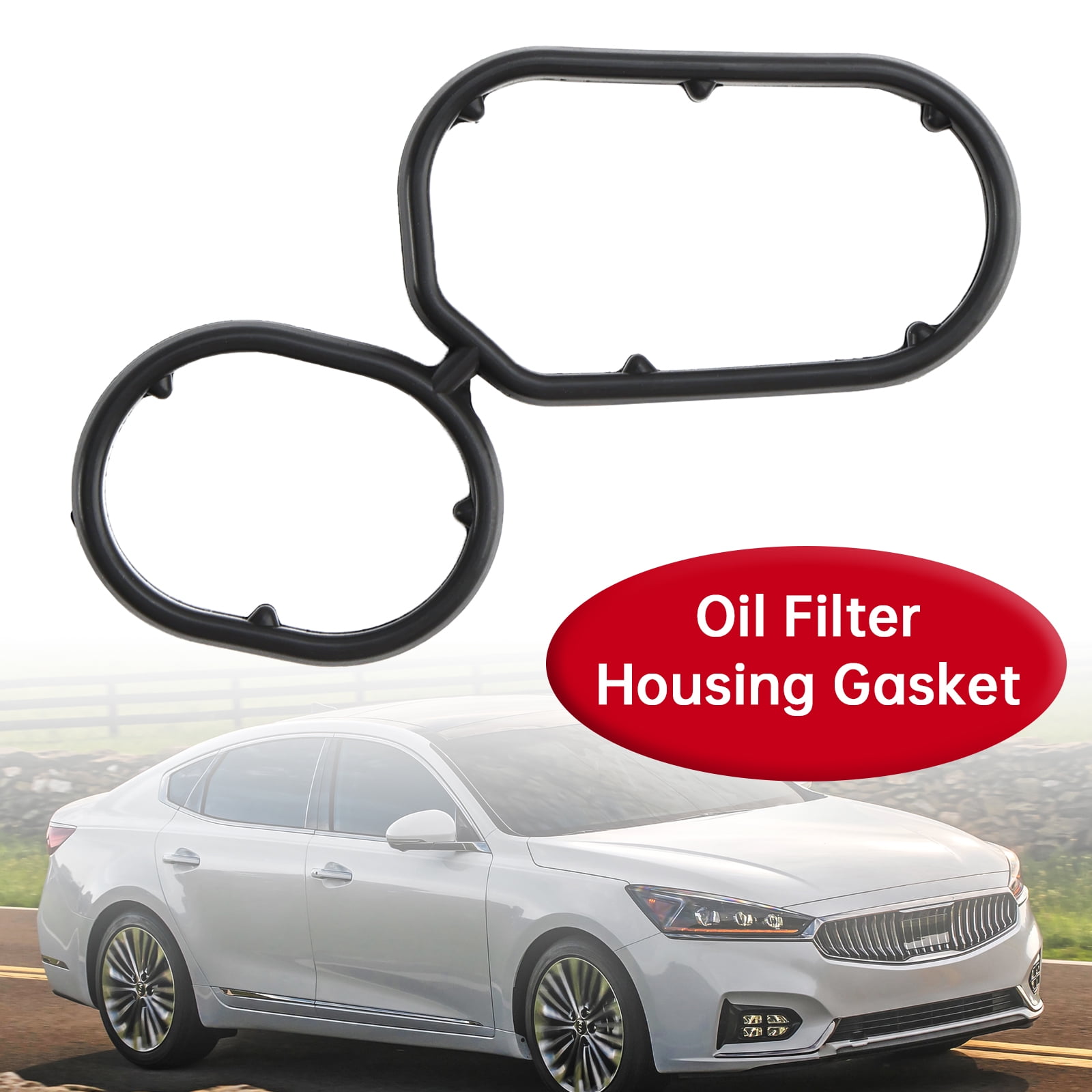 Engine Oil Filter Housing Gasket 26345-3LAA0 Fit for Kia Sorento 3.3L ...
