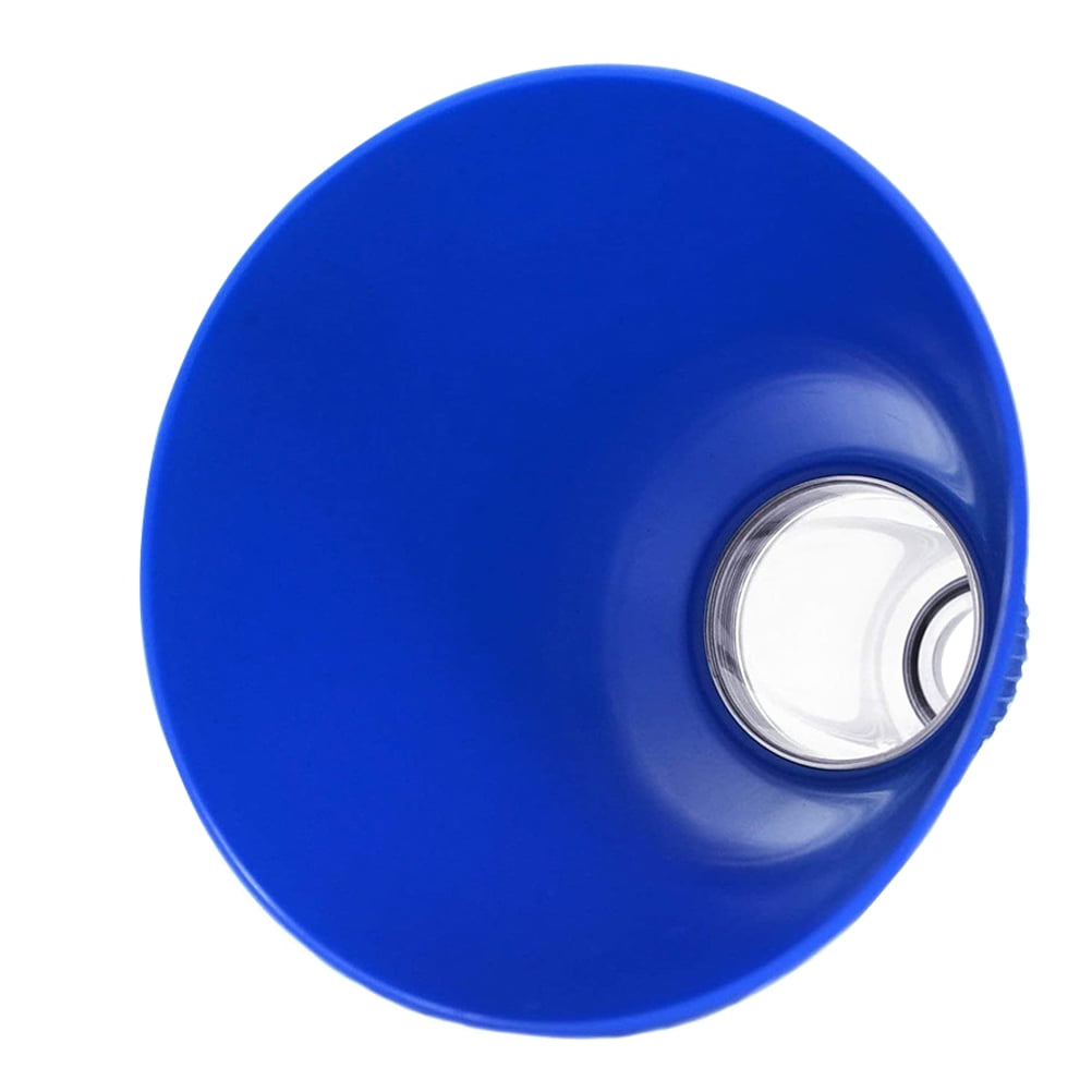 Blue Plastic Car Funnel with Flexible Hose for Engine Oil Change Wide ...