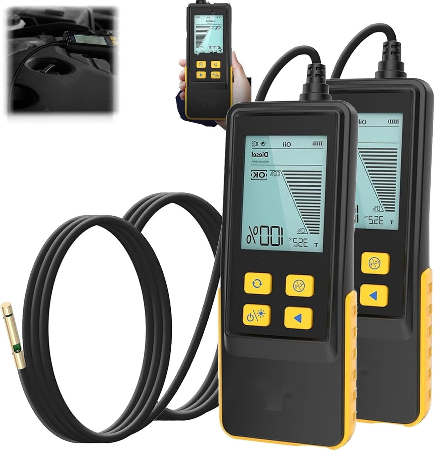 Engine Oil Quality Tester, Au-tool Oil Tester for Gaso-line Die-sel ...