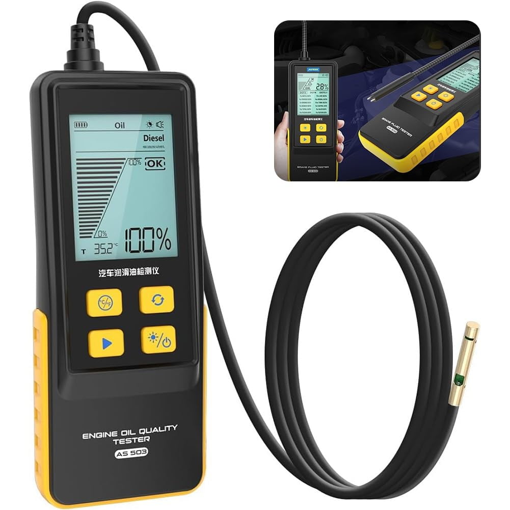 Engine Oil Quality Tester, Transmission Brake Fluid Tester Kit, Car ...