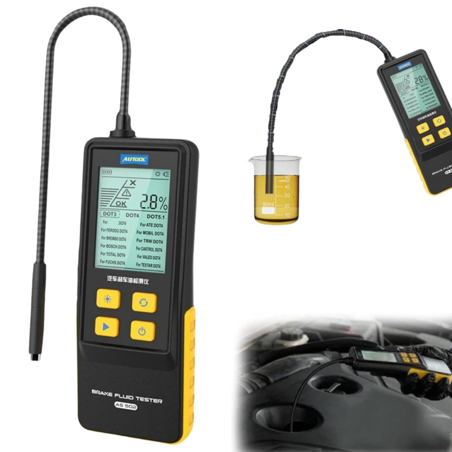 Engine Oil Tester Gasoline & Diesel, Engine Oil Quality Tester Kit ...