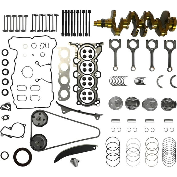 Engine Overhaul Rebuild Kit Piston Timing Chain Kit VVT Crankshaft For ...