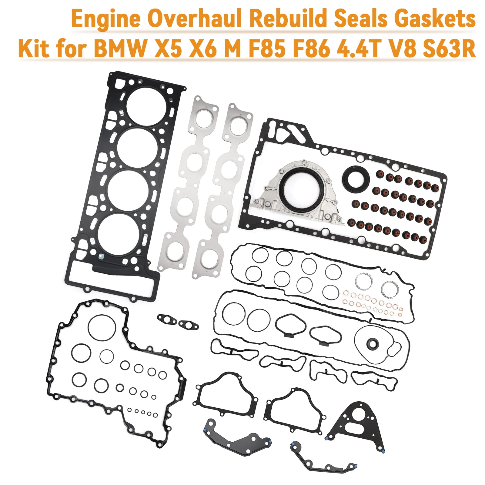 Engine Overhaul Rebuild Seals Gaskets Kit for BMW X5 X6 M F85 F86 4.4T ...