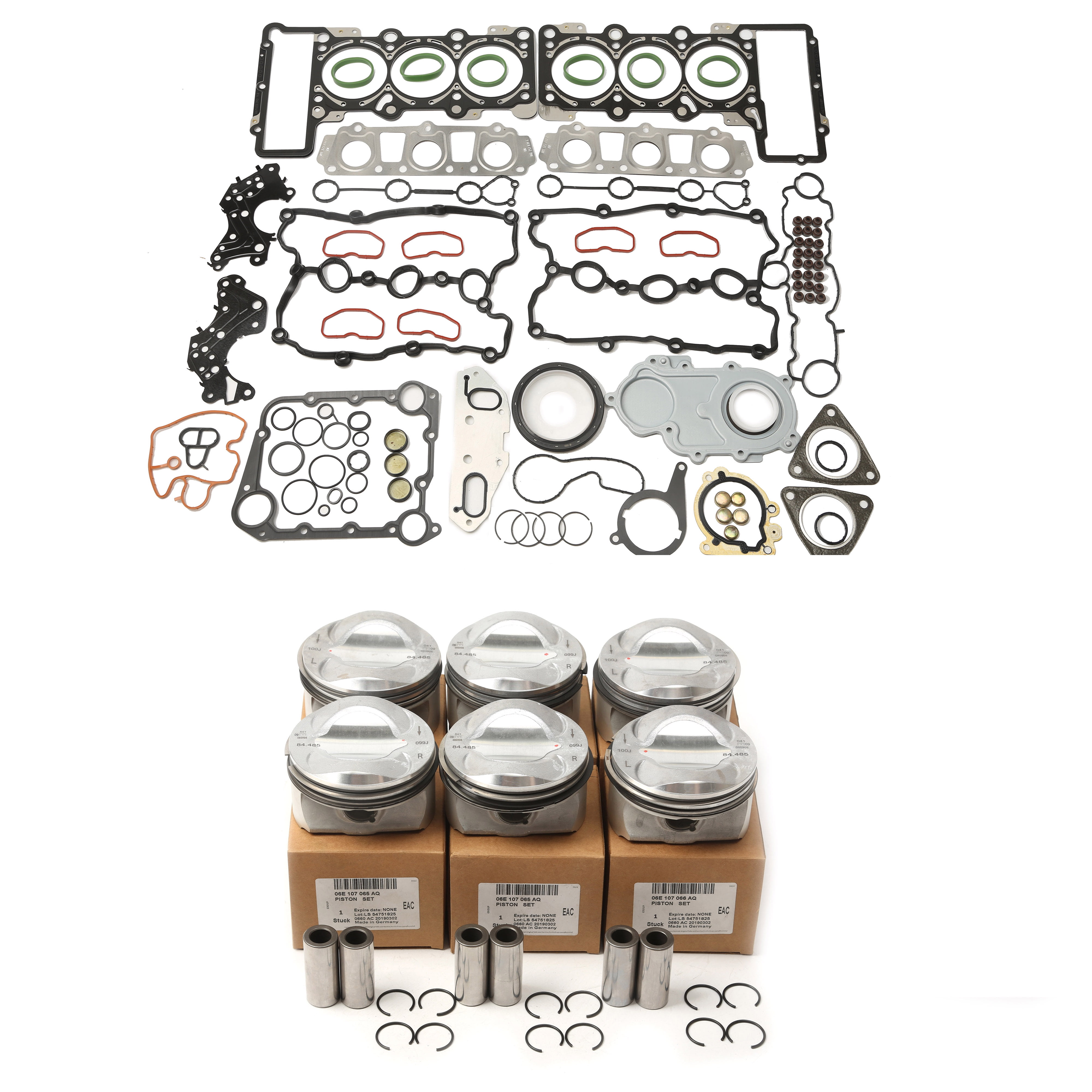 Engine Pistons+seals for AUDI A8 2008-2010 2.8/3.2 L - Walmart.com