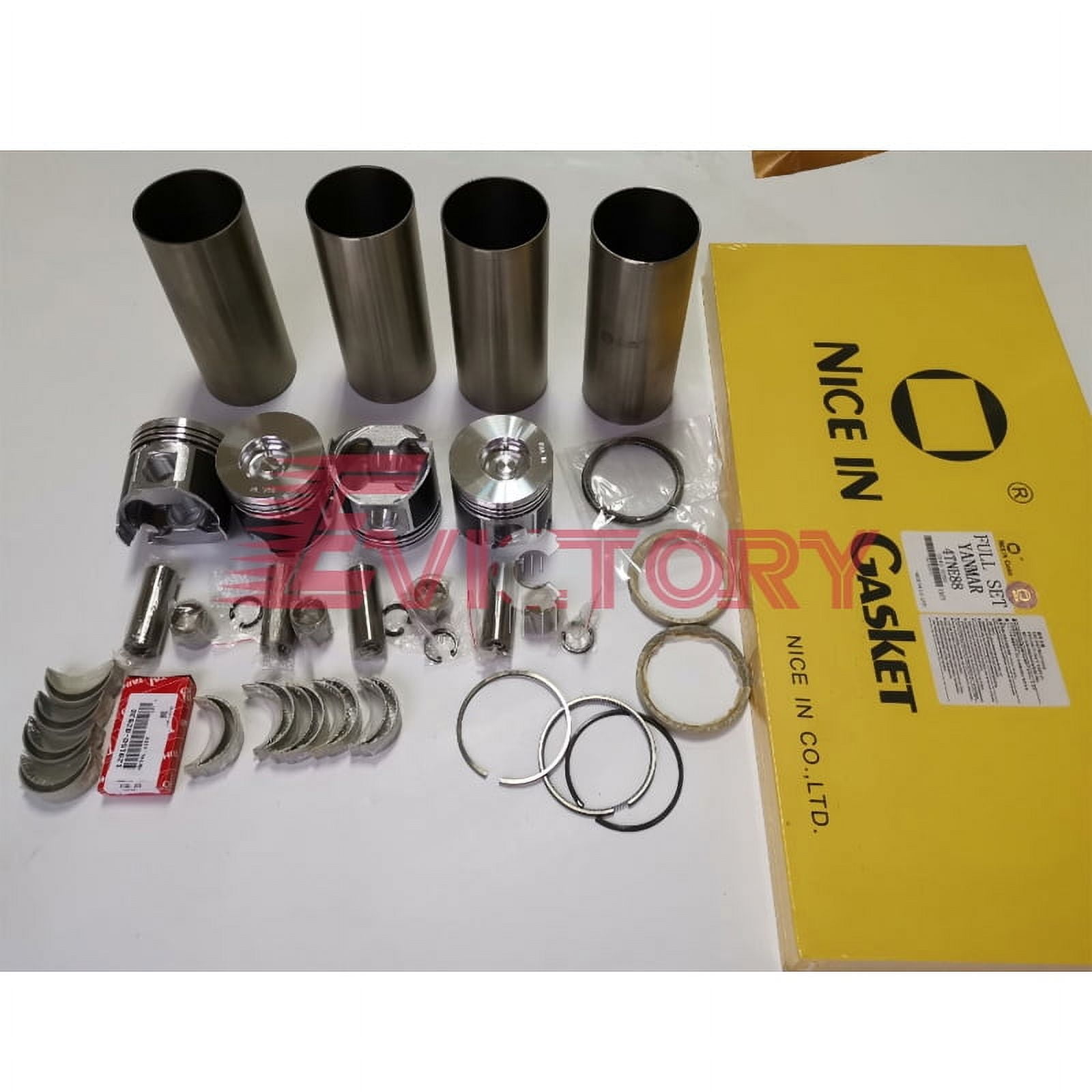 Engine Rebuild Kits For Yanmar 4TNV88 4TNV88T 4TNV88-T Overhaul Pistons ...