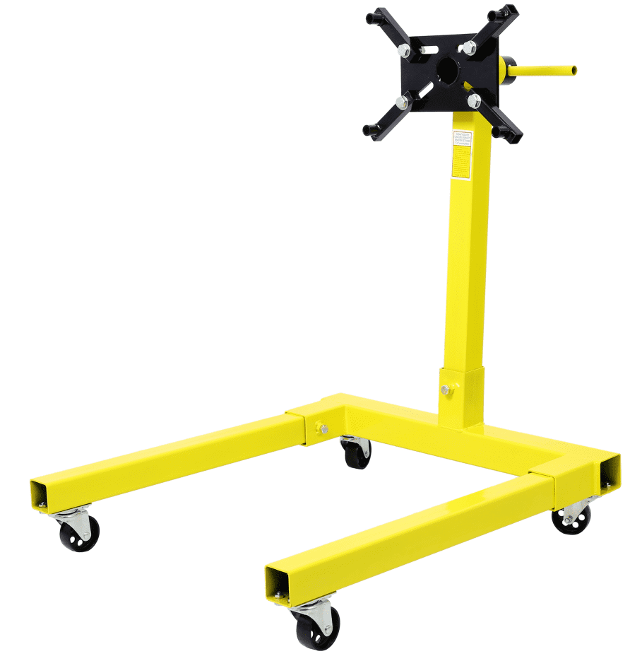 Engine Stand 1250LB Capacity 360° Head Heavy-Duty Steel Frame Casters ...