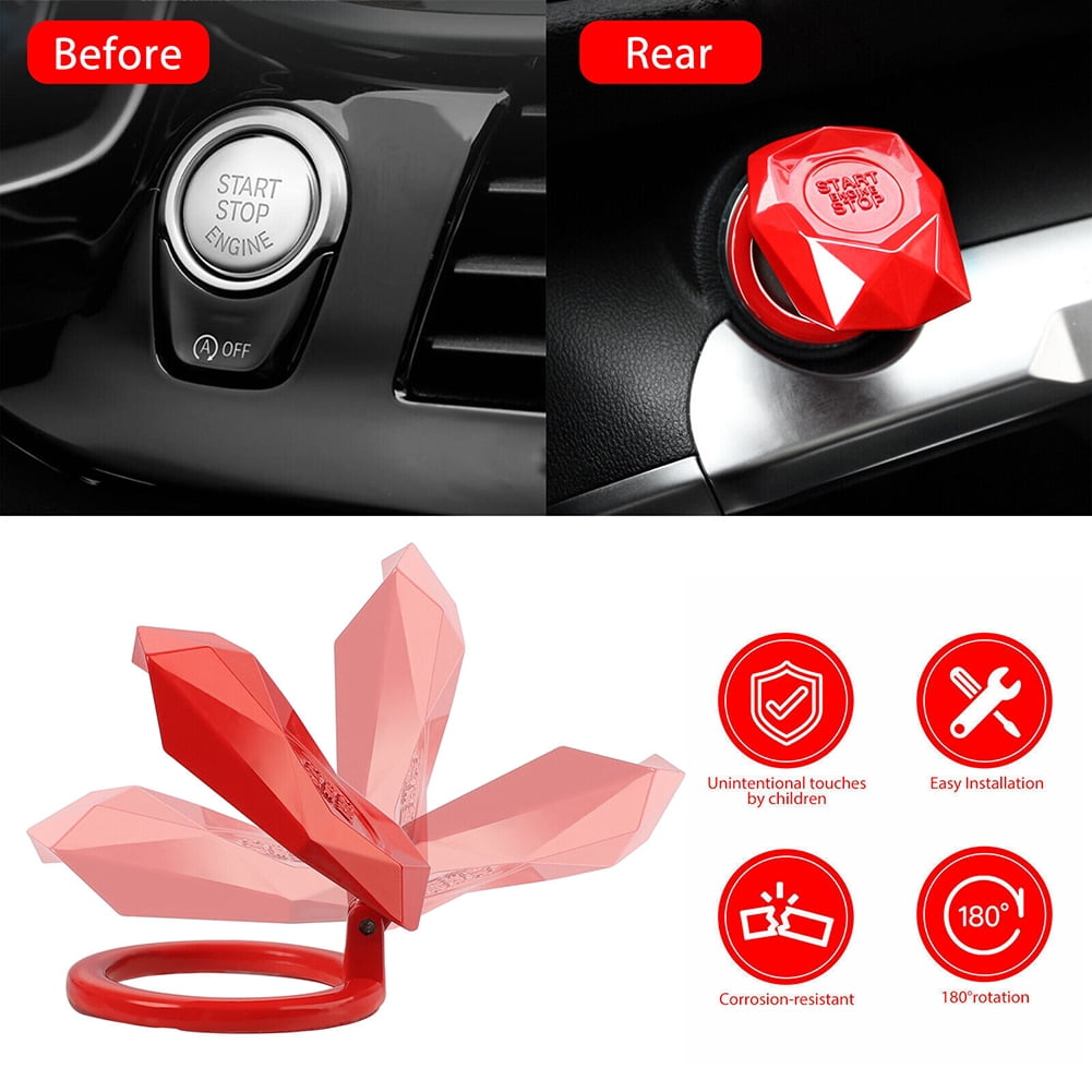 Engine Start Push Button Cover Ignition Switch Decorative Stickers ...