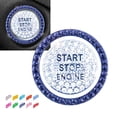 Engine Start Stop Button Cover, Crystal Rhinestone Decor, Baby Blue ...