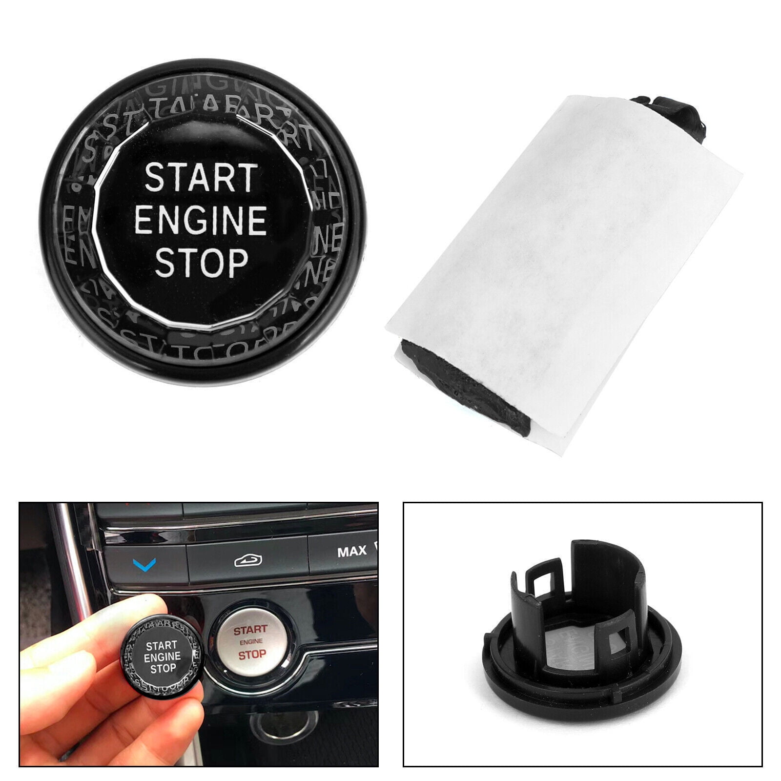 Engine Start Stop Push Button Knob Switch Decor Cover For Jaguar XF XE ...