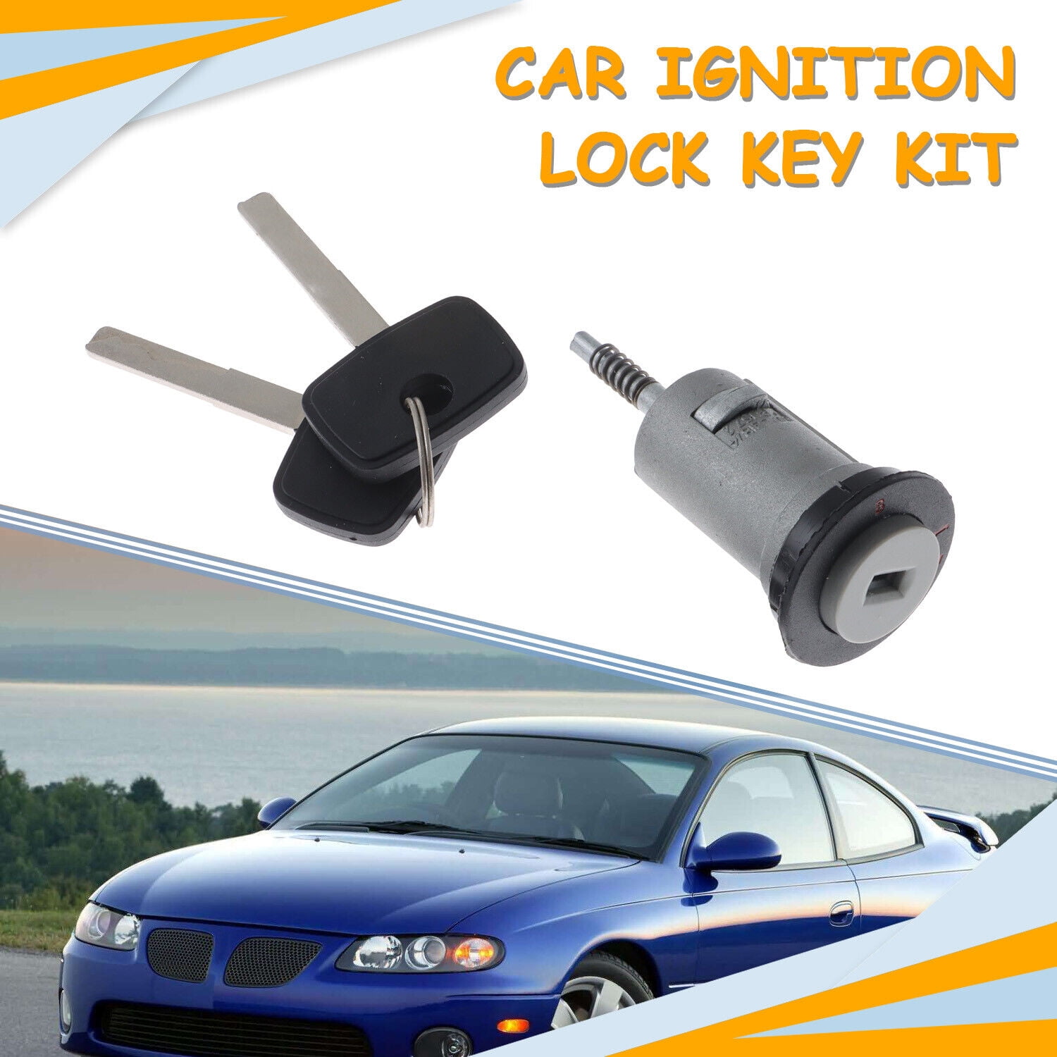Engine Start Switch Lock Cylinder with Keys for 2004 2005 2006 Pontiac ...