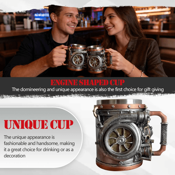 Engine-Themed Coffee Mug 10.14Oz, Personalized Creative Car Engine ...