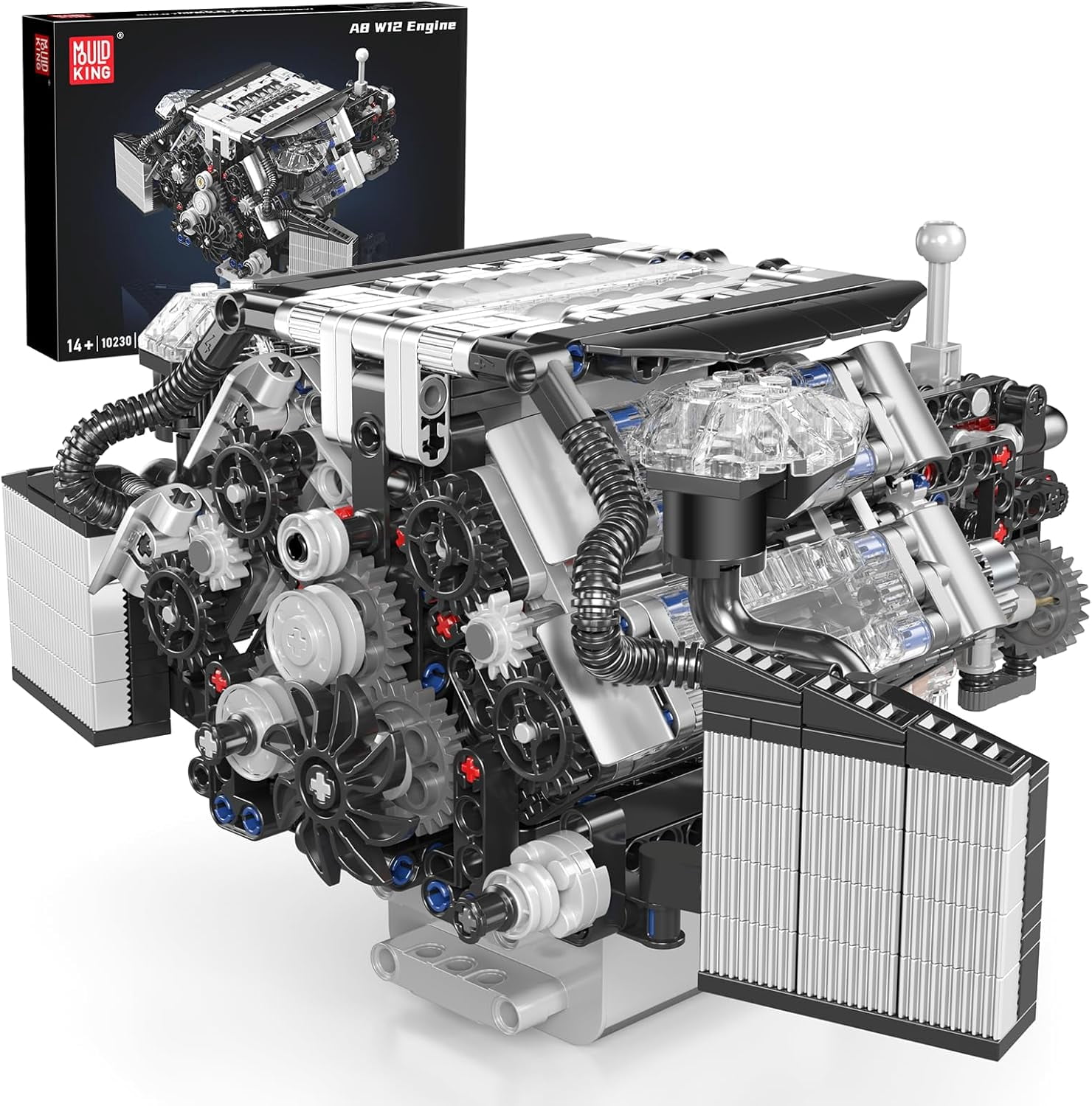 Engine Toys Building Block, Model Engine Kit for Adults, V8 Engine ...