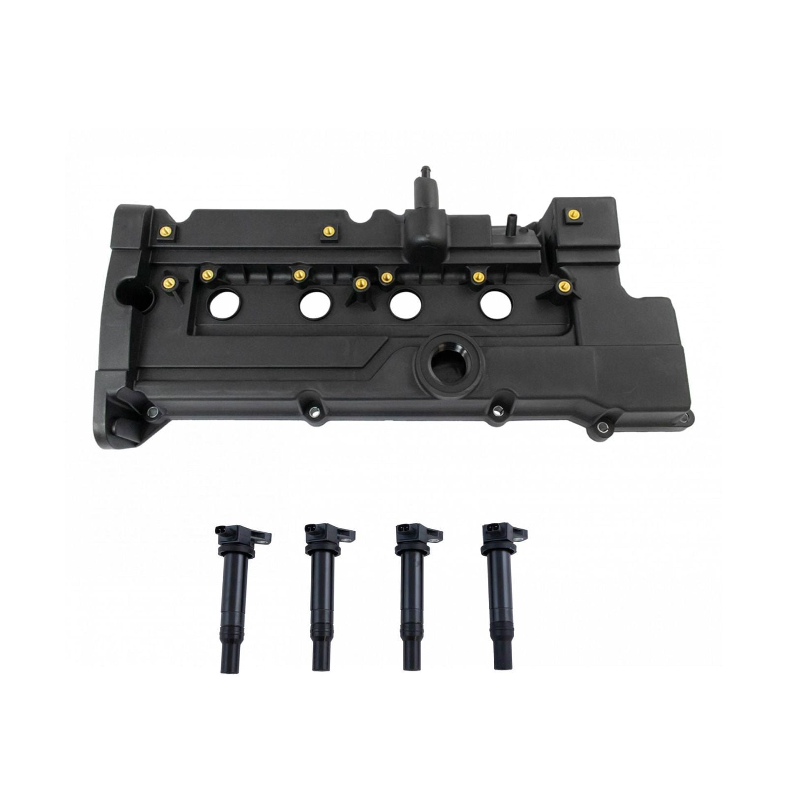 Engine Valve Cover + Ignition Coils Kit (5 Piece) for 2006-2011 for ...
